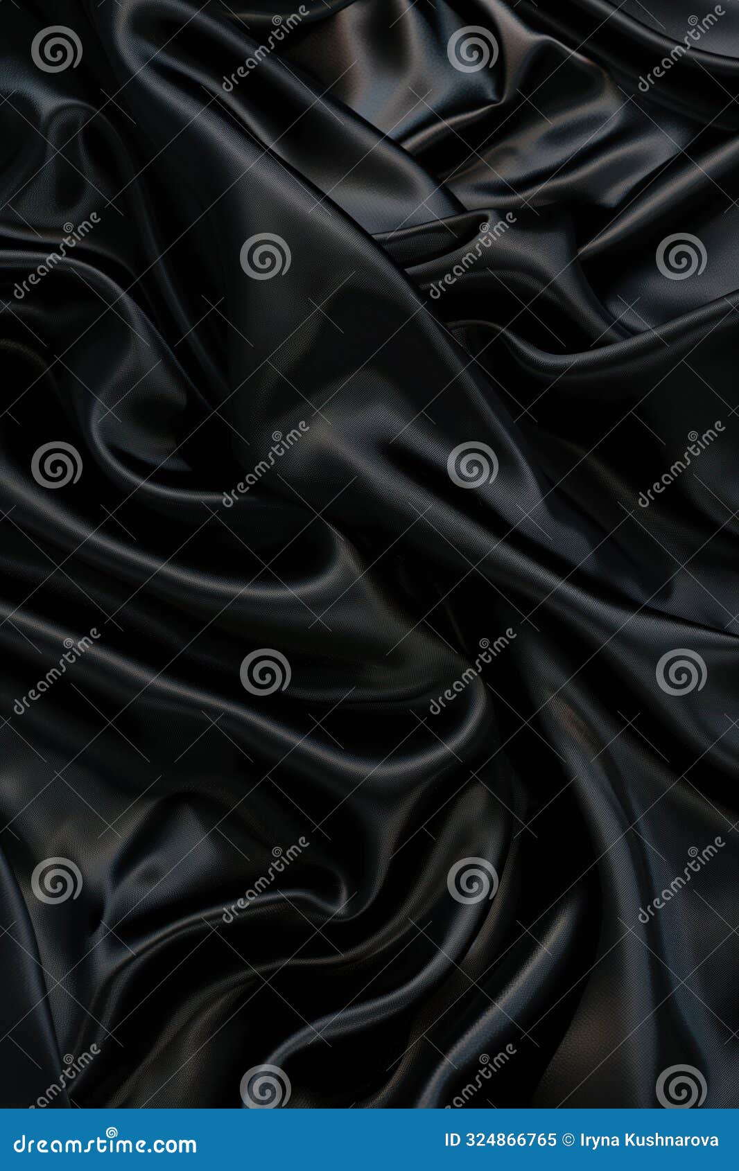 Black Fabric Texture Close-up View. Smooth Surface with Slightly Curled ...