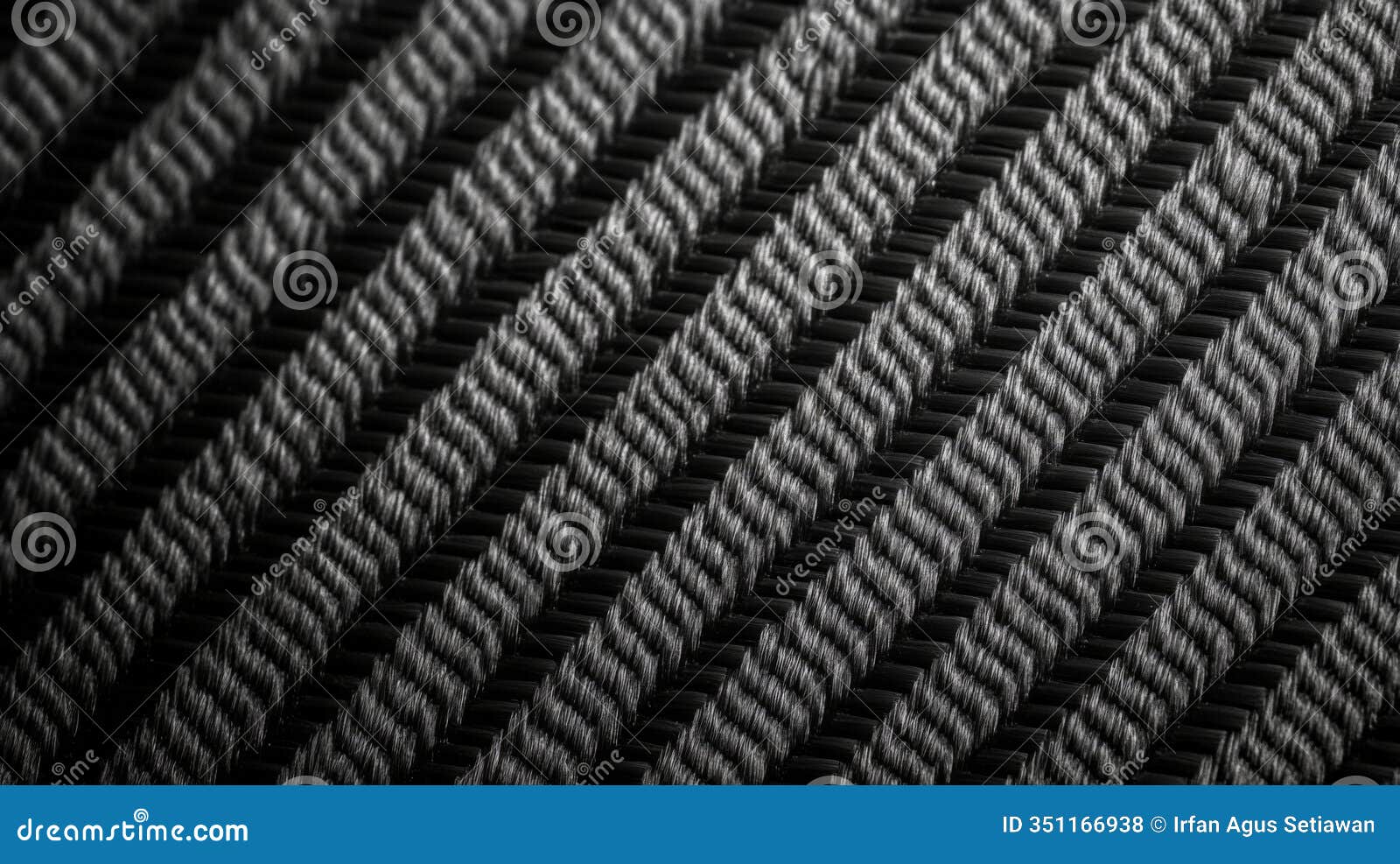 Black Fabric Texture Diagonal Weave Pattern Stock Illustration ...