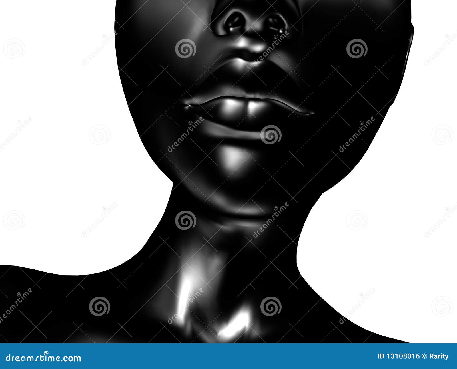 Black face illustration stock illustration. Illustration of close ...