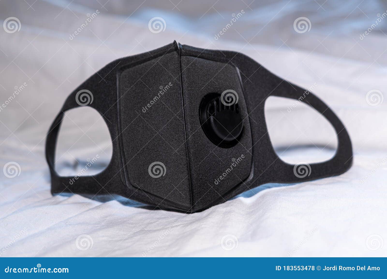Black Face Mask Anti Virus Coronavirus Stock Photo - Image of clothing ...