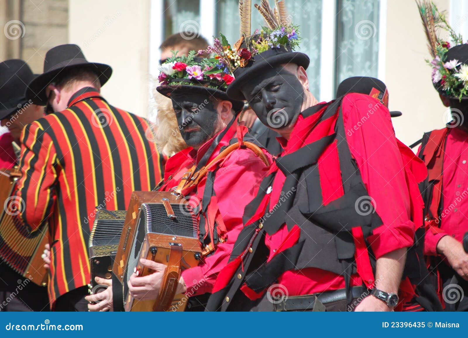 Black faced morris dancers editorial image. Image of border - 23396435