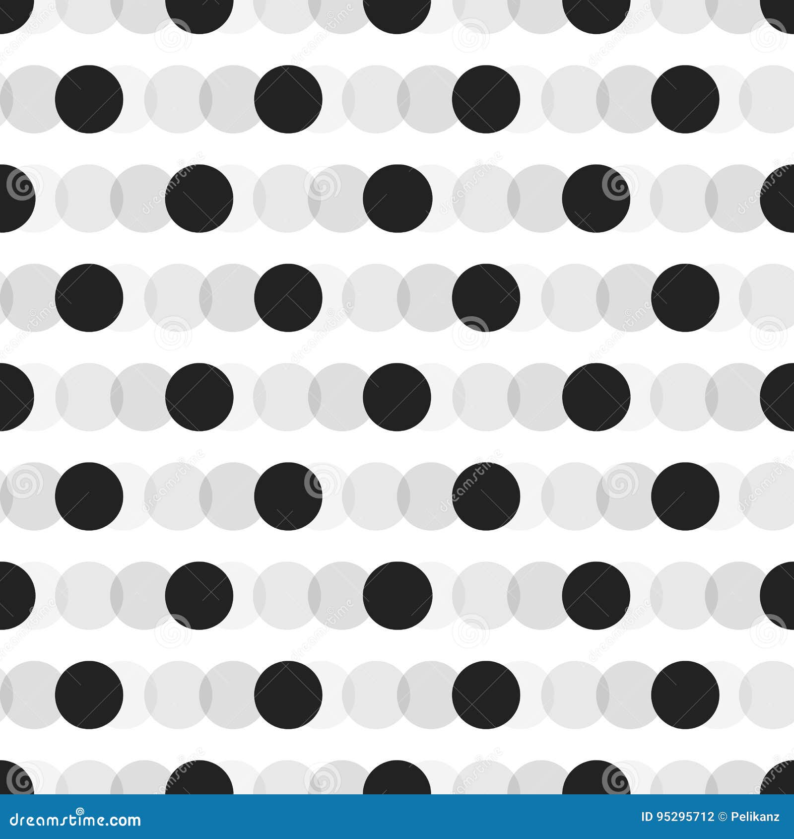 Faded Circles Seamless Pattern Trend Vector Red Enigmatic Abstract ...