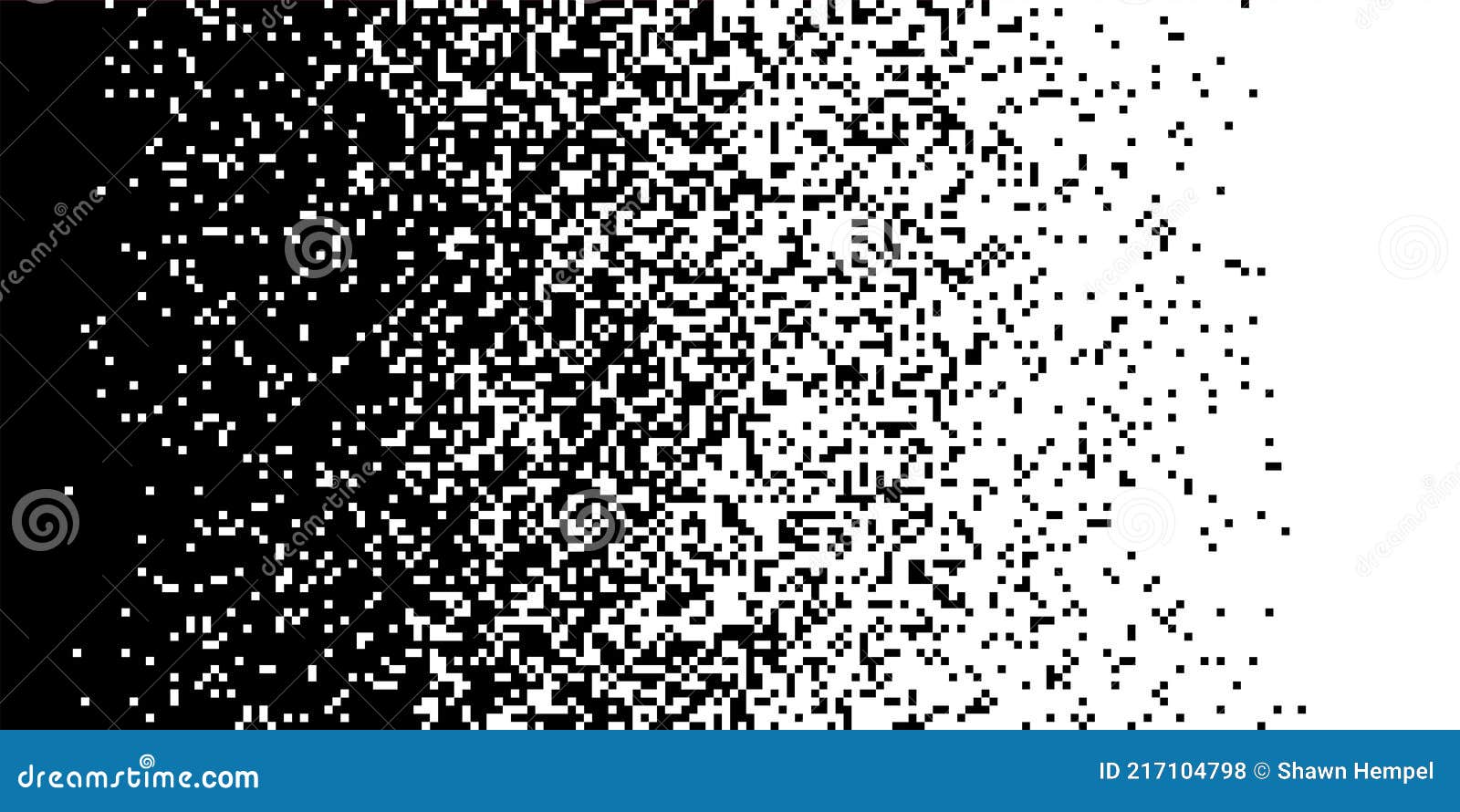 Black Fading Pixel Square Modern Abstract Background Pattern Horizontal ...