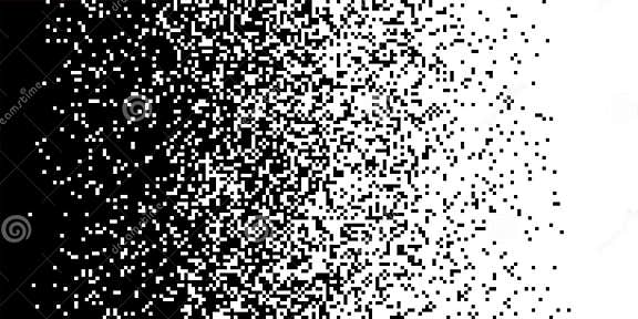Black Fading Pixel Square Modern Abstract Background Pattern Horizontal ...