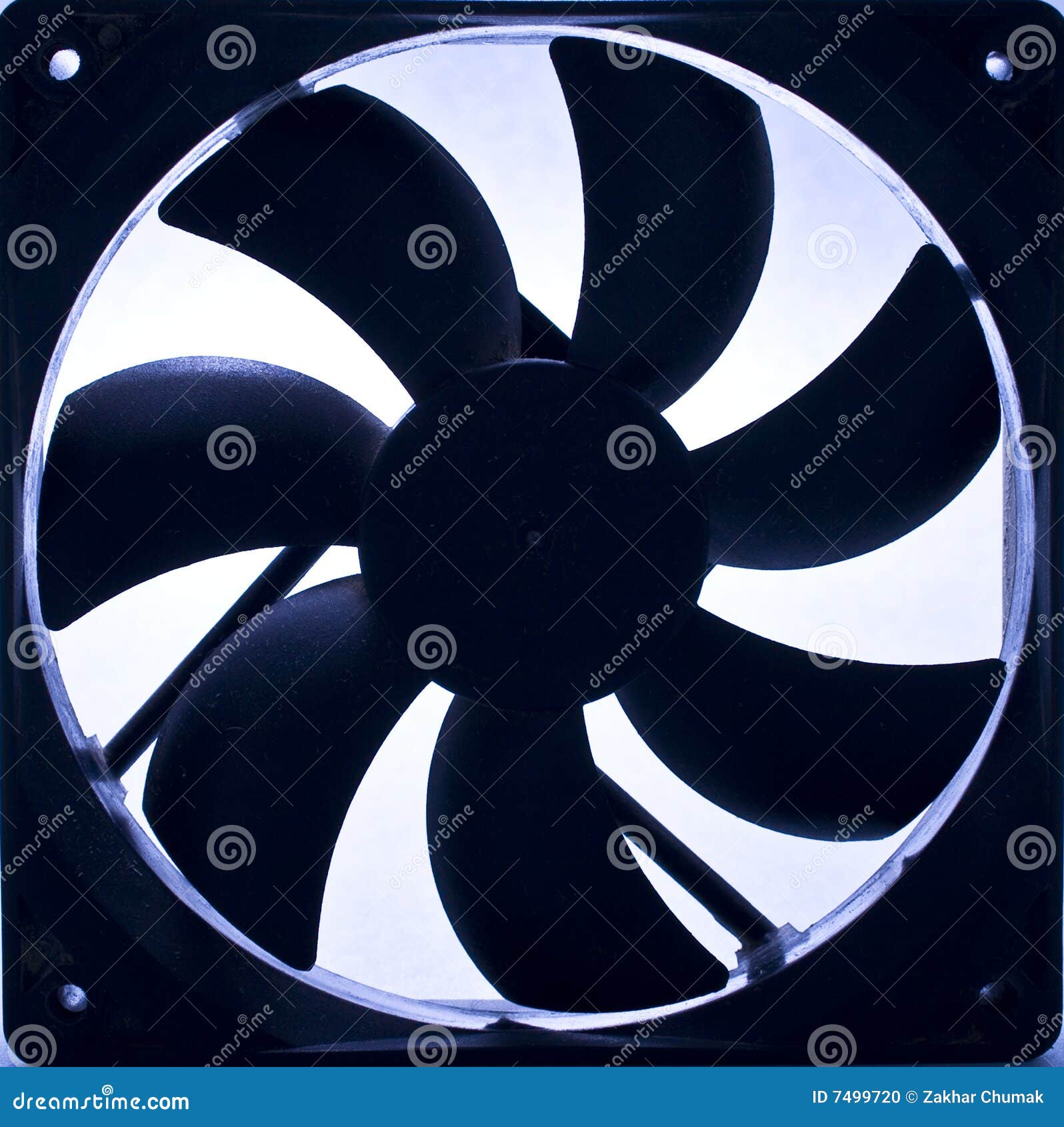 Black fanner stock photo. Image of computer, industrial - 7499720