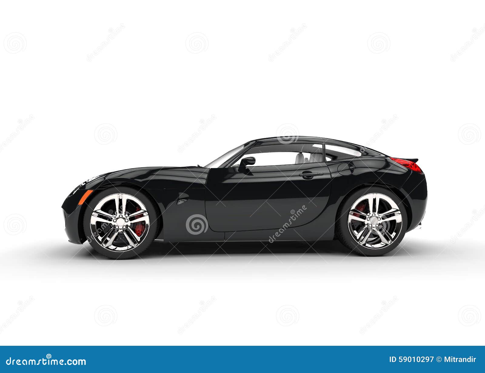 Black Fast Muscle Car stock illustration. Illustration of power - 59010297