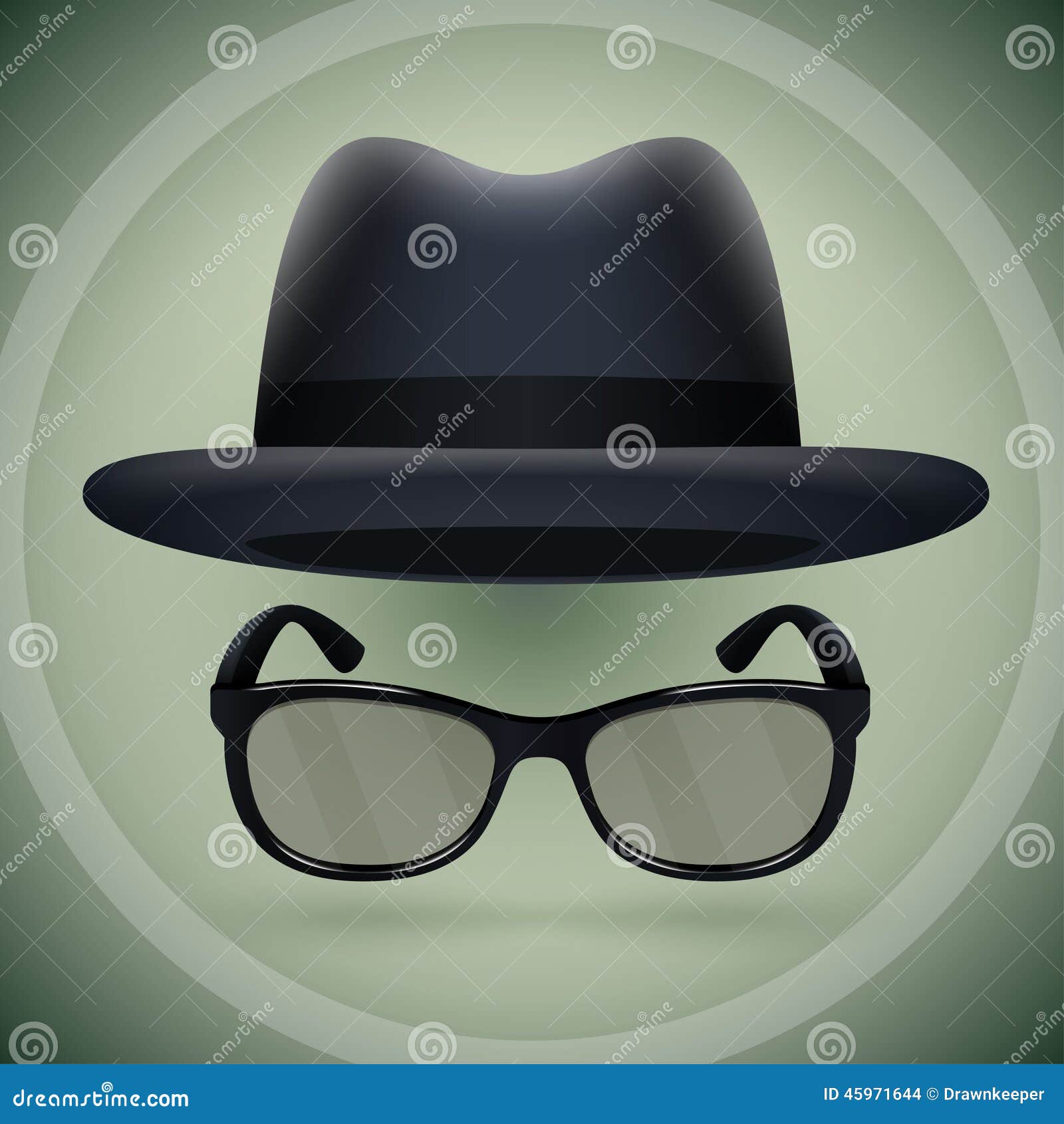 Black Fedora Hat Illustration Cartoon Vector | CartoonDealer.com #110405563