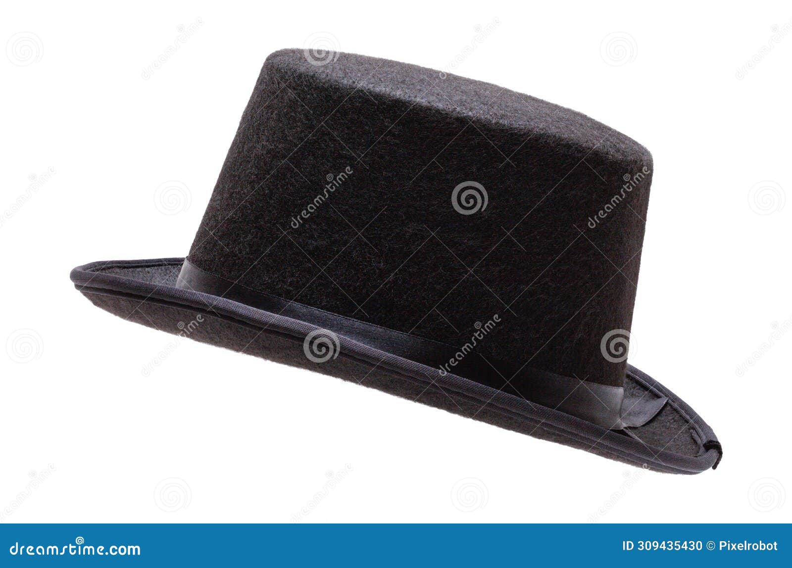 Black Felt Bowler Hat stock photo. Image of mens, upside - 309435430