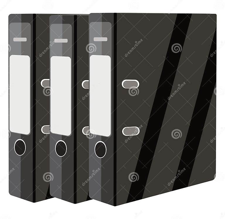 Black file clips, icon stock vector. Illustration of paperclip - 261385300