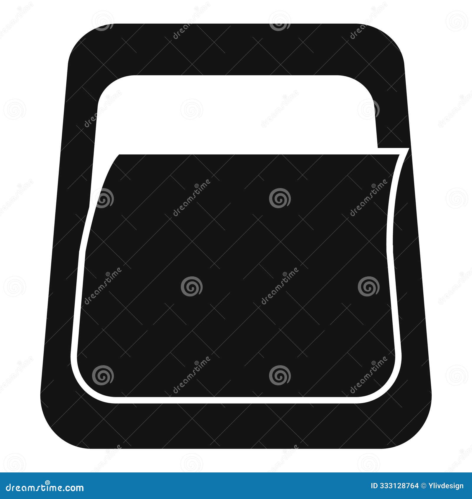 Black File Folder Icon Representing Data Storage and Organization Stock ...