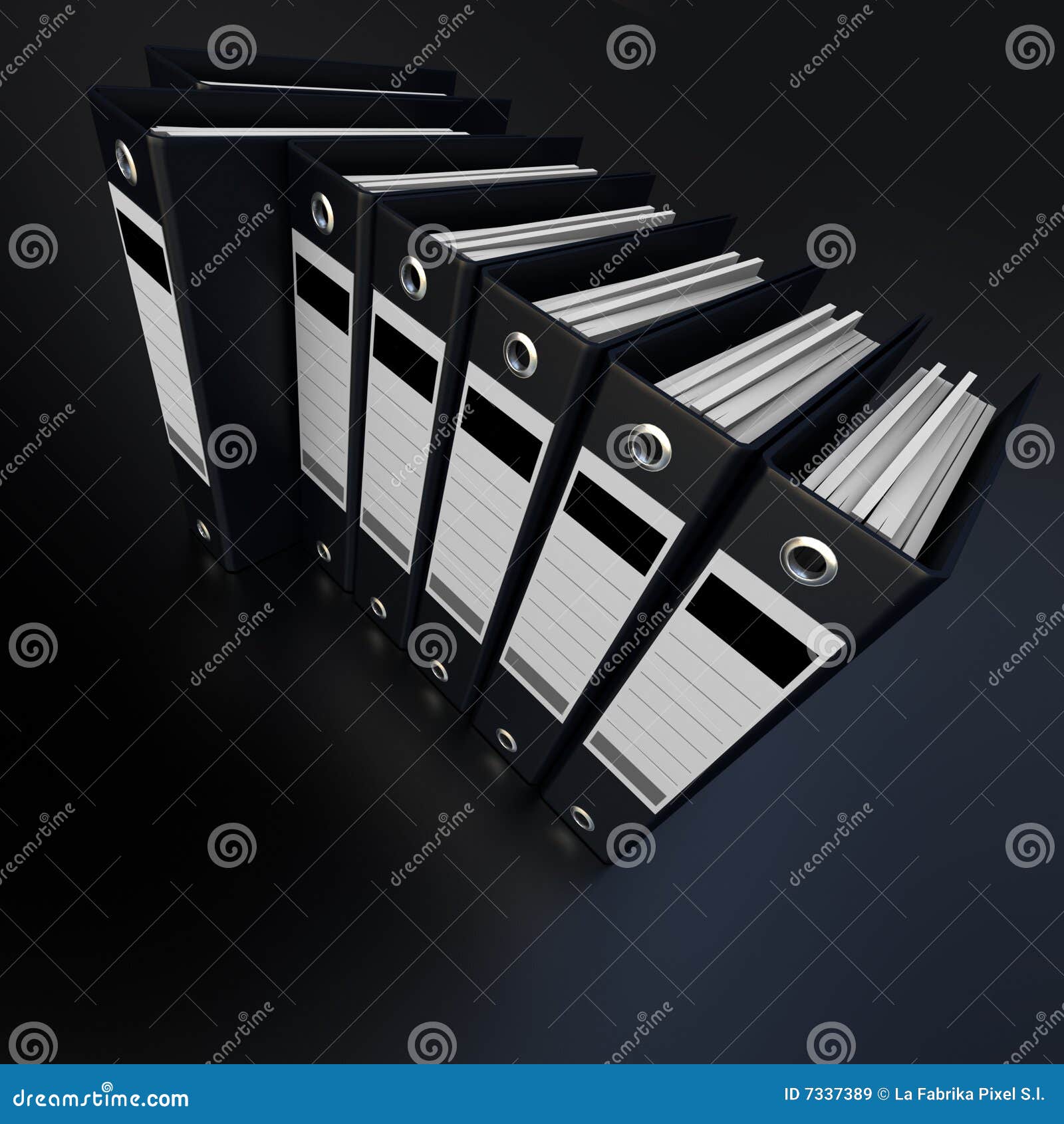 Black Files Royalty Free Stock Images - Image: 7337389