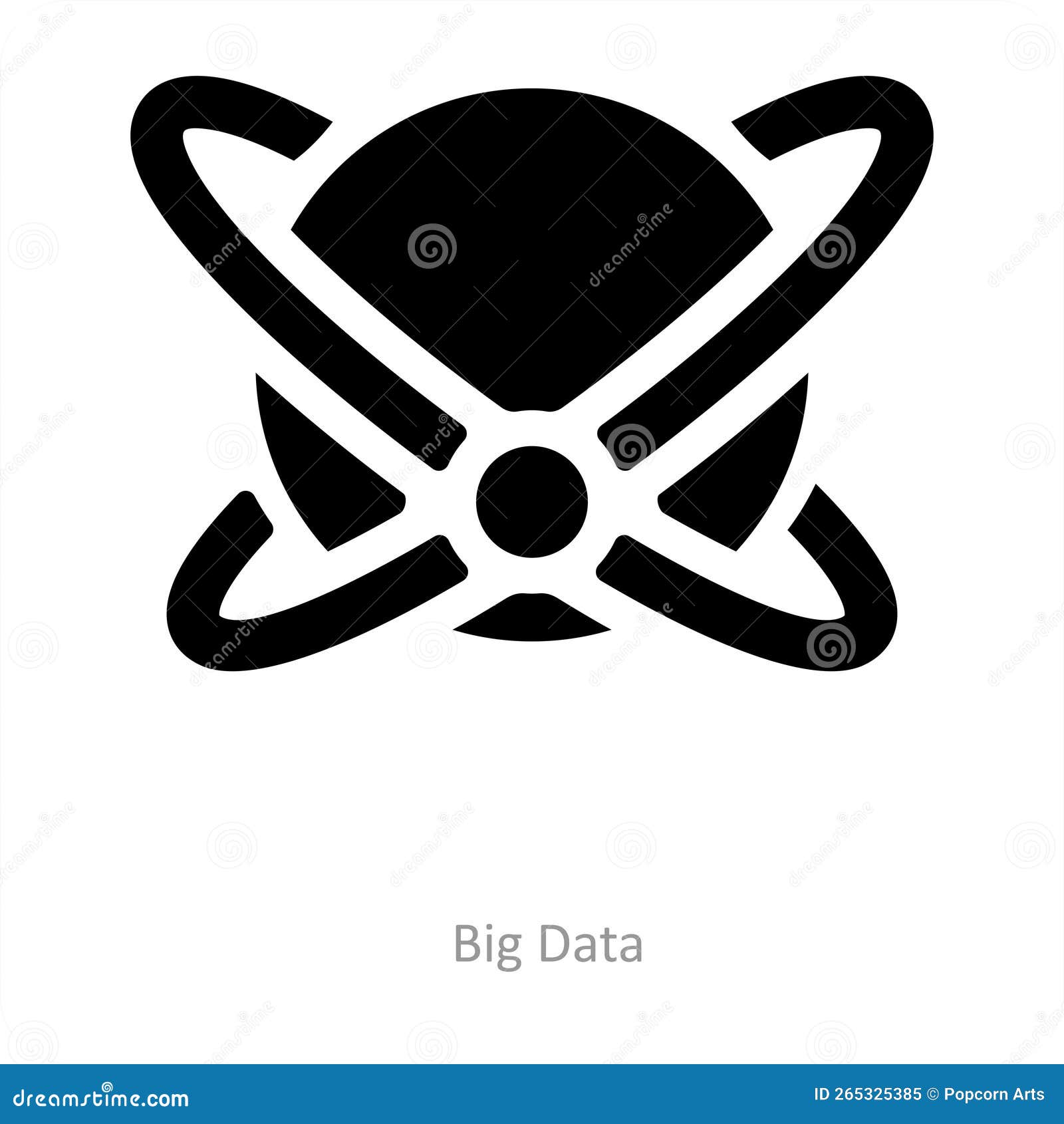 Big Data and Big Data Icon Concept Stock Vector - Illustration of ...