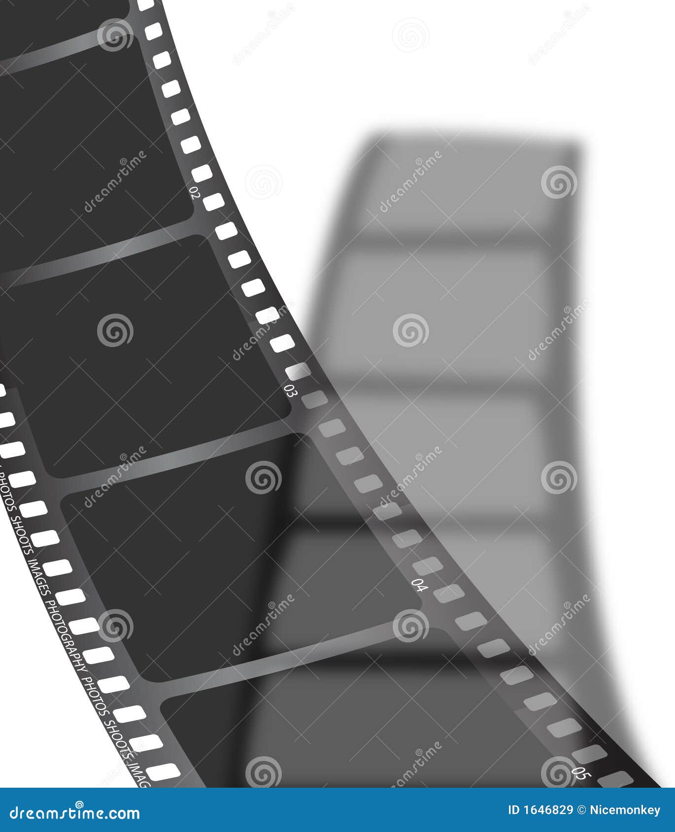 Black film shadow stock illustration. Illustration of canvas - 1646829