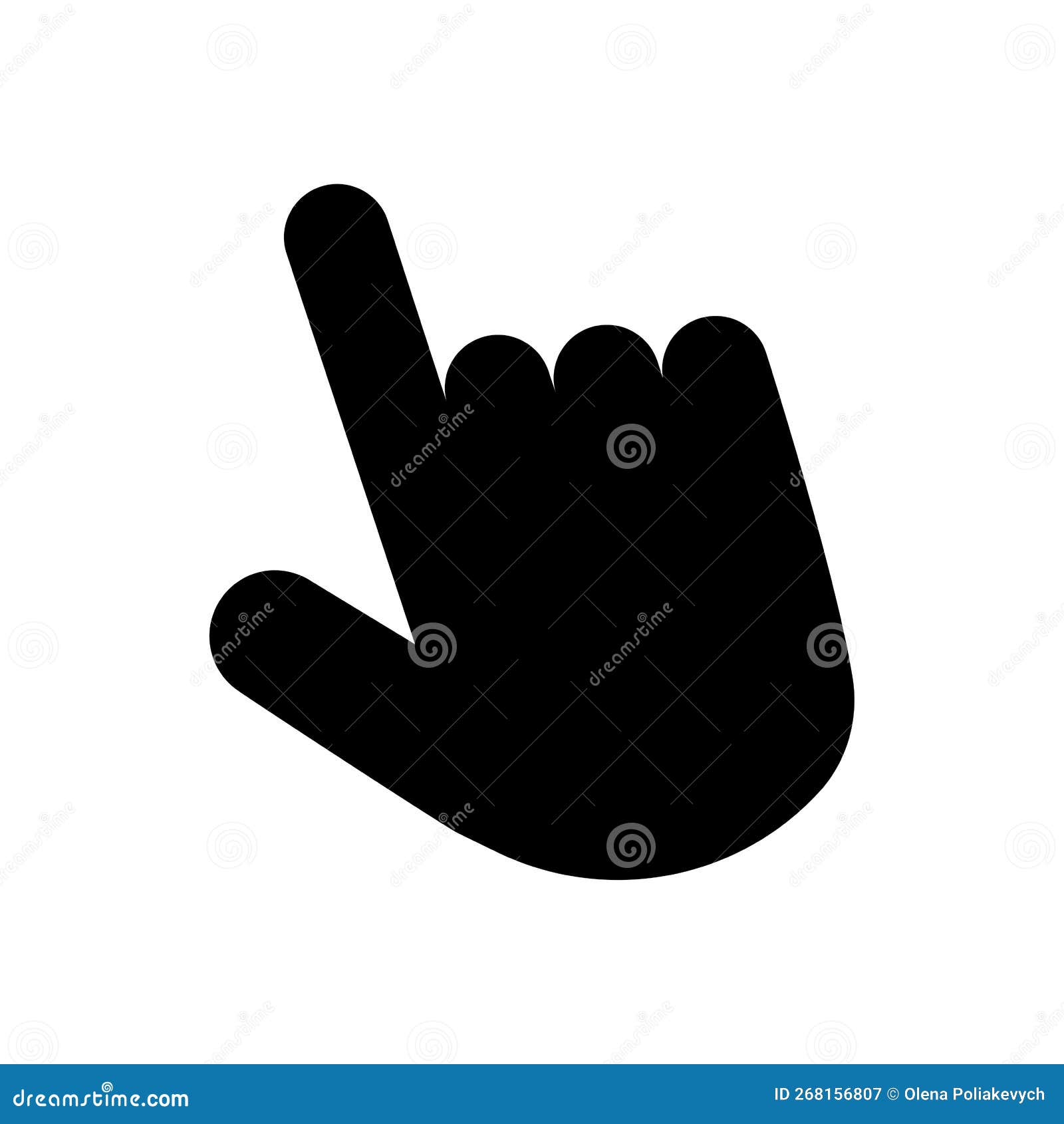 Black Finger Cursor. Computer Mouse. Arrow Pointer, Mouse Cursor ...