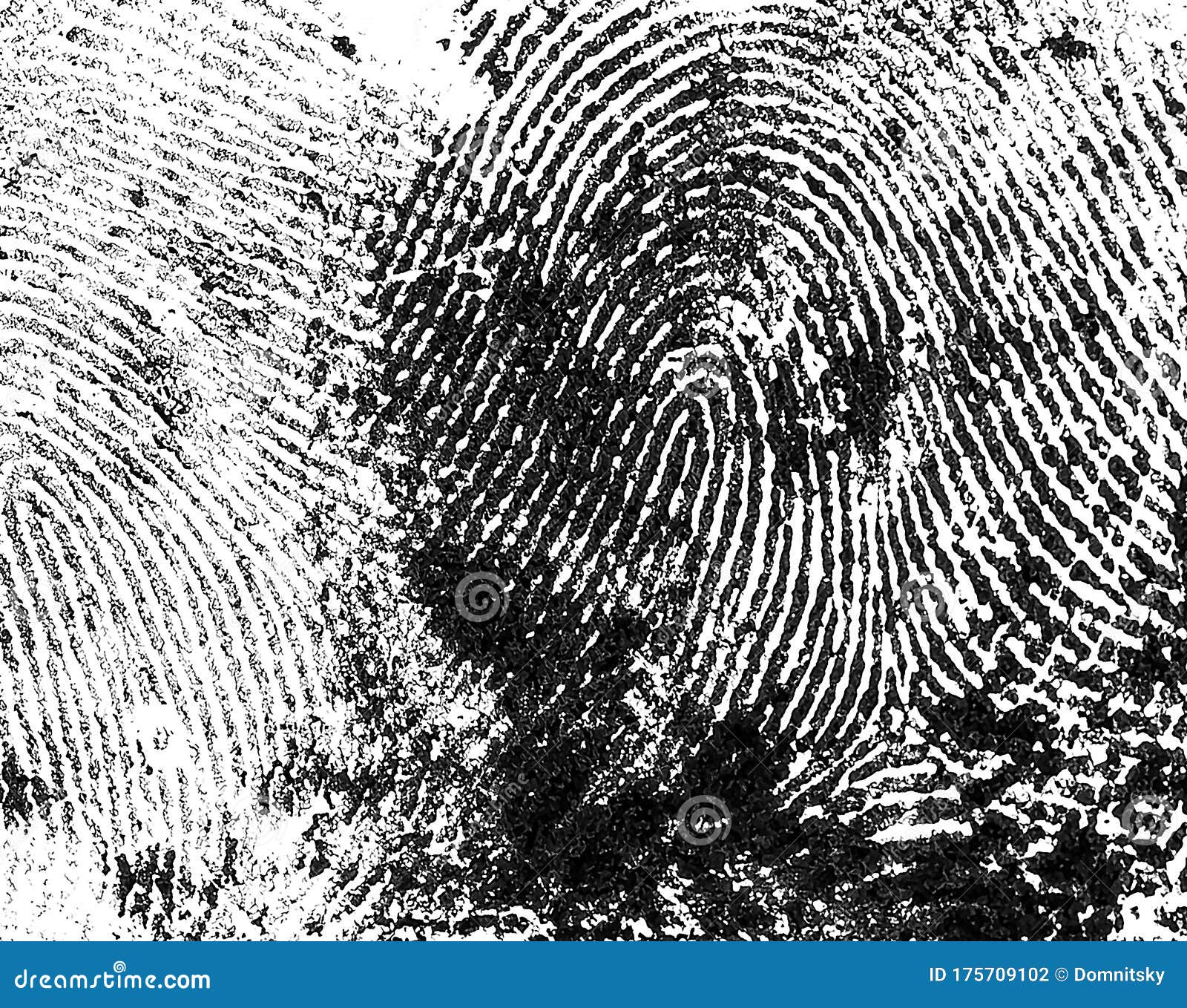 Black Fingerprint, As Background Stock Photo - Image of human ...
