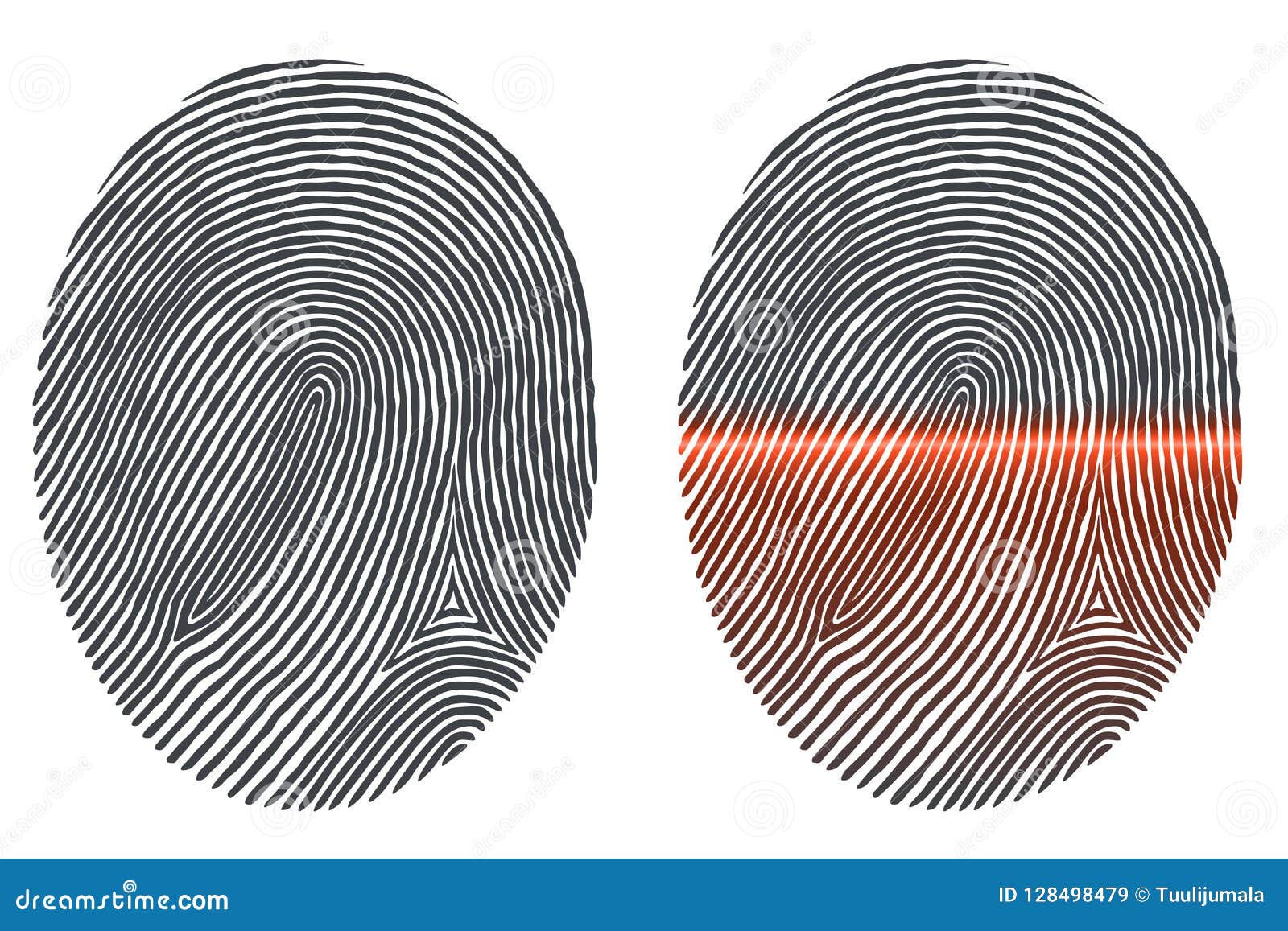 Black Dactylogram, Person Identification Mark For Documents, Personal ...