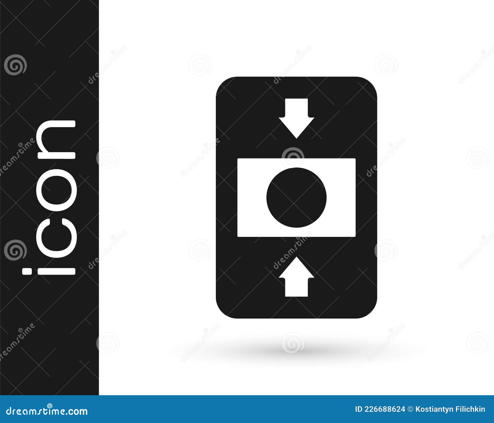 Black Fire Alarm System Icon Isolated on White Background. Pull Danger ...