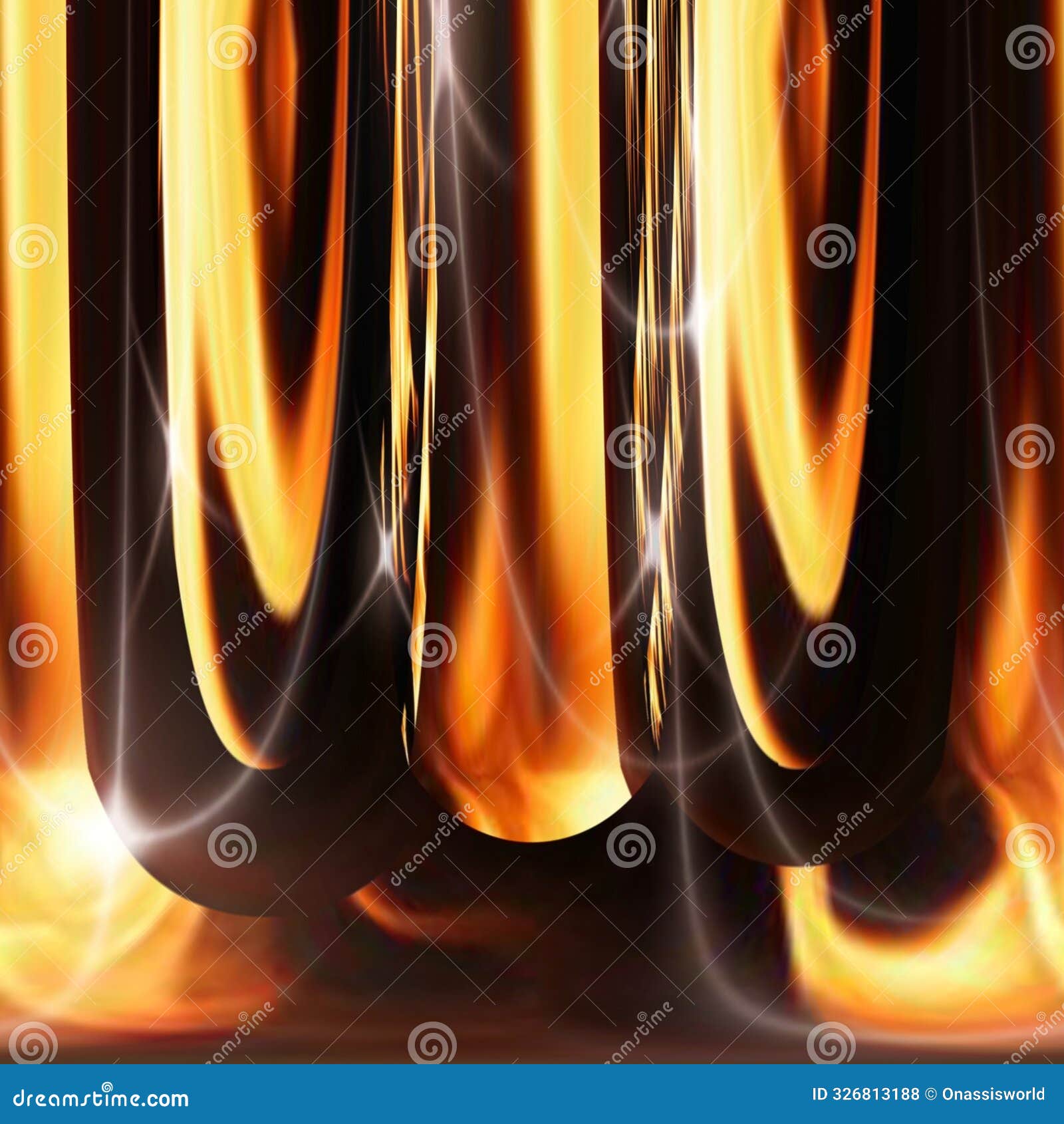 Black Fire Background Abstract Shapes and Blurs Stock Photo - Image of ...