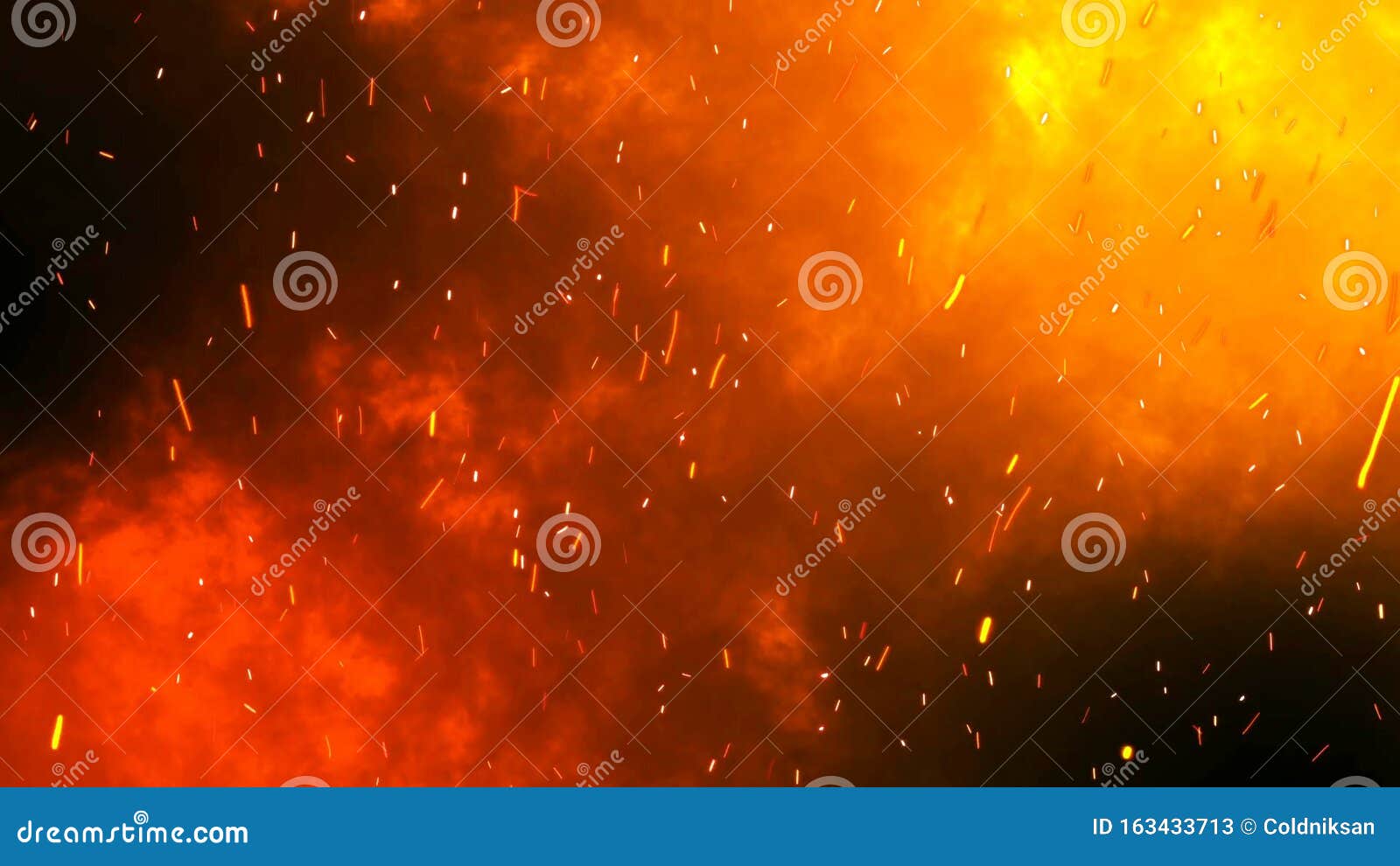 Black Fire Background with Sparks from Fire Stock Image - Image of ...