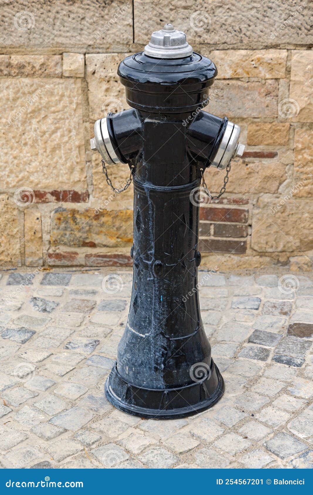 Black Fire Hydrant stock image. Image of hydrant, europe - 254567201