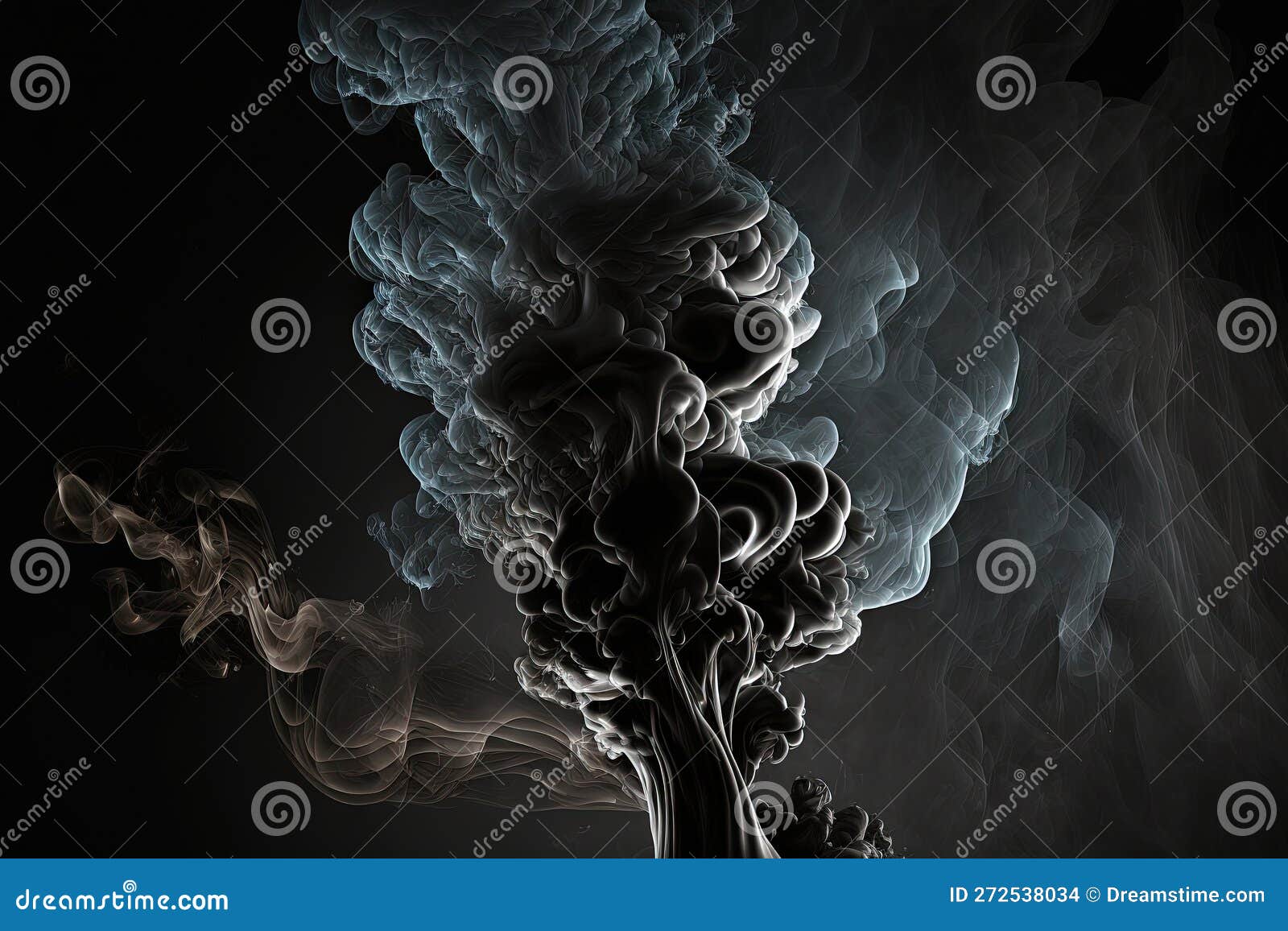 Black fire smoke stock illustration. Illustration of natural - 272538034