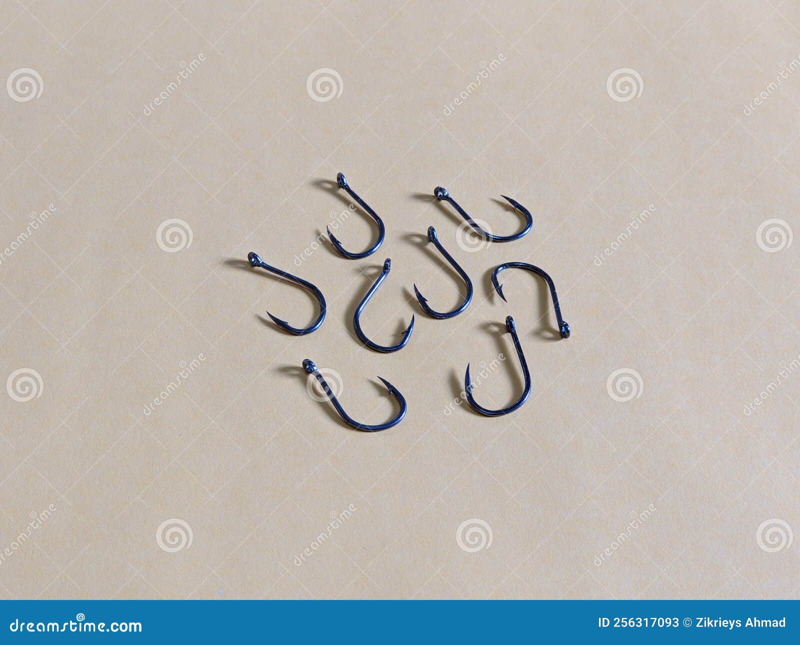 Black Fishing Hooks on Isolated Background Stock Image - Image of hooks ...