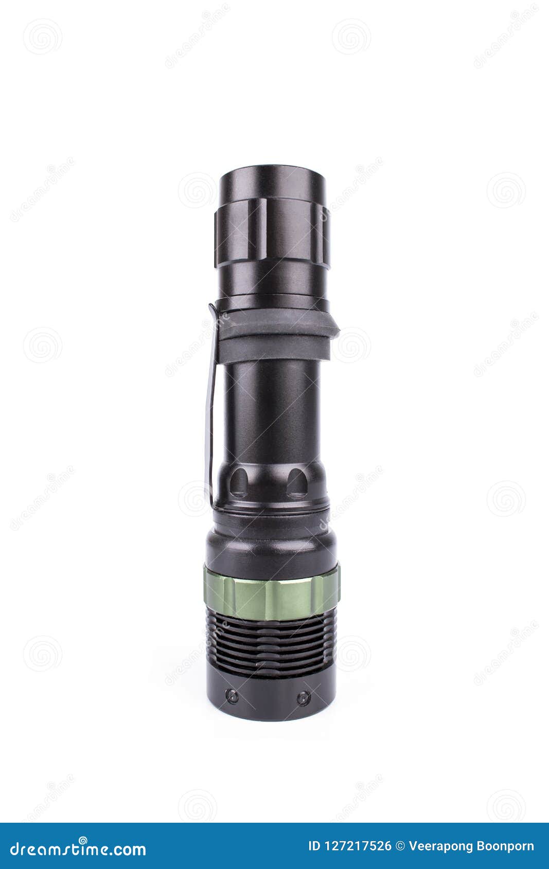 Black Flash Light Isolated on White Background Stock Photo - Image of ...