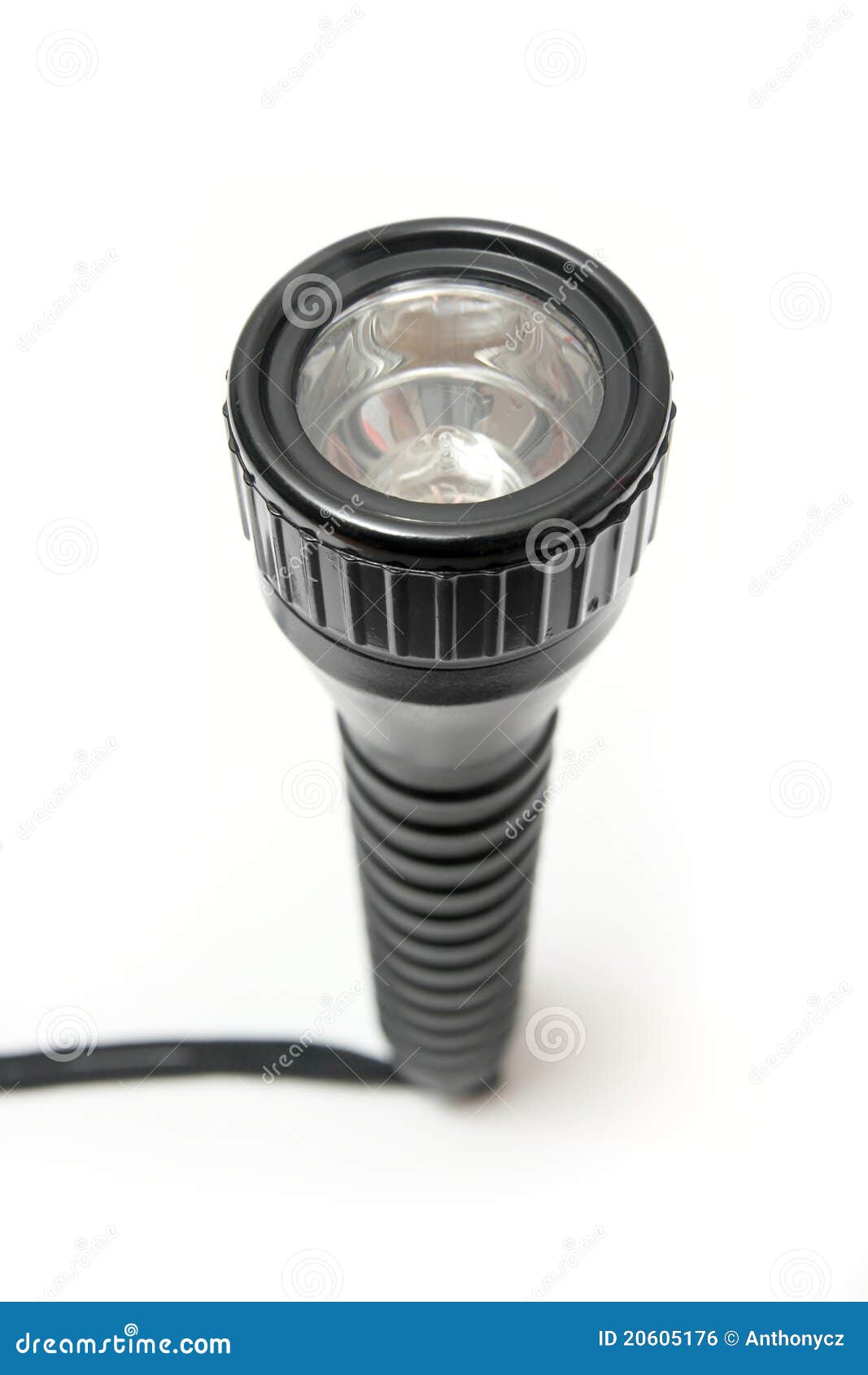 Black flashlight stock photo. Image of light, electricity - 20605176