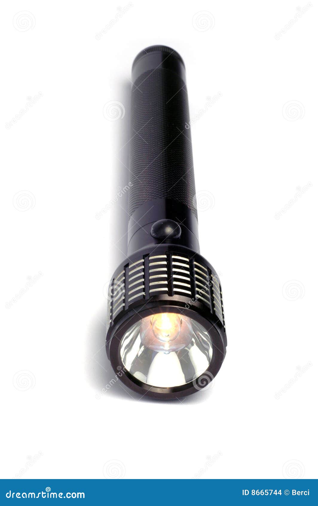 Black flashlight stock photo. Image of lite, lamp, electricity - 8665744
