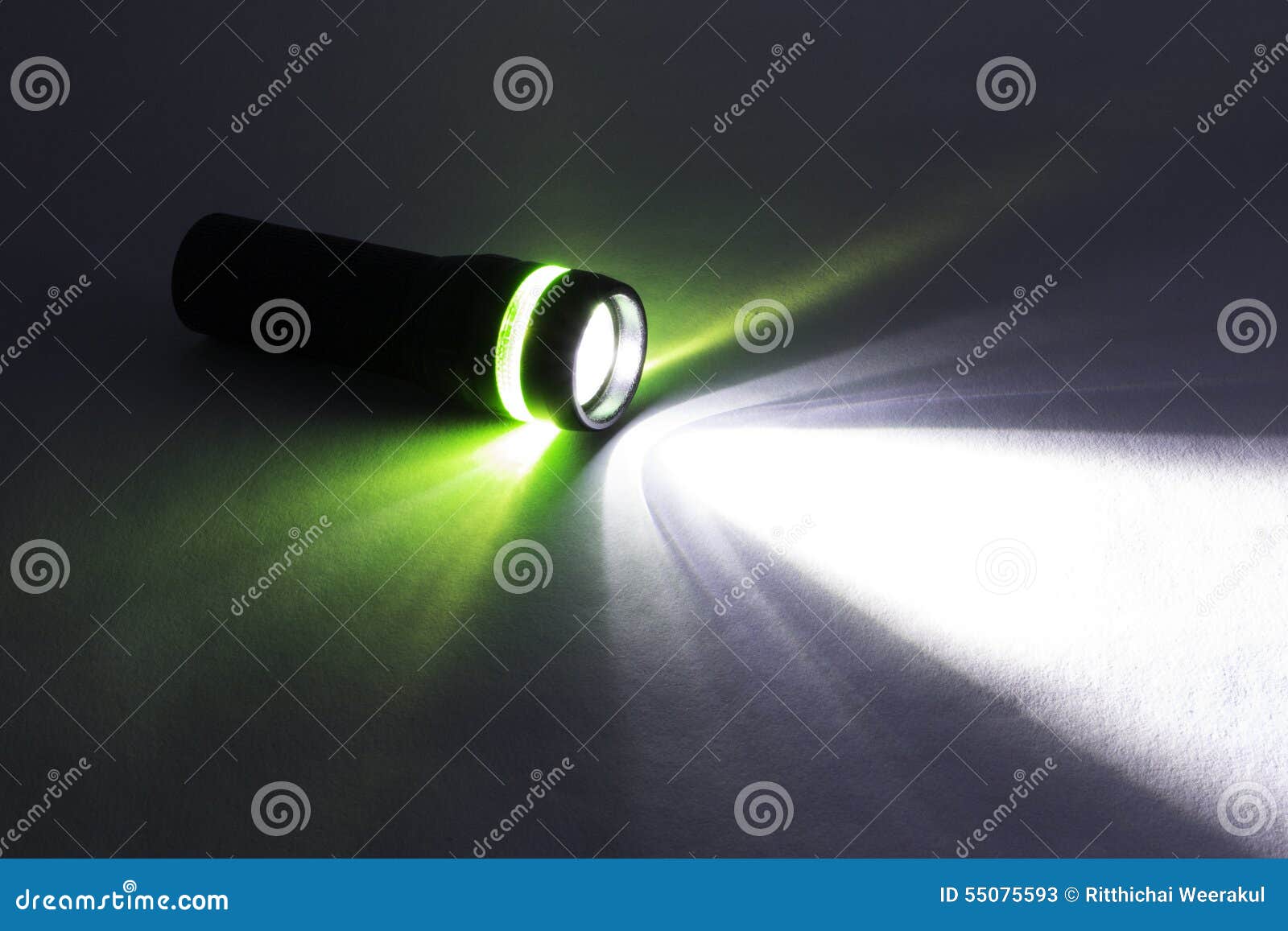 Black flashlight stock image. Image of lighten, background - 55075593