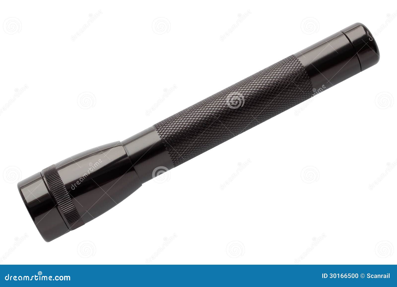 Black isolated flashlight stock photo. Image of torchlight - 30166500