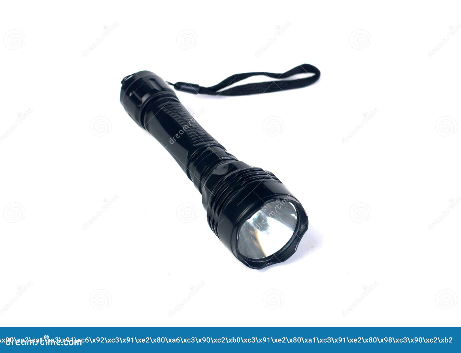 Black flashlight stock photo. Image of lighting, background - 65277050