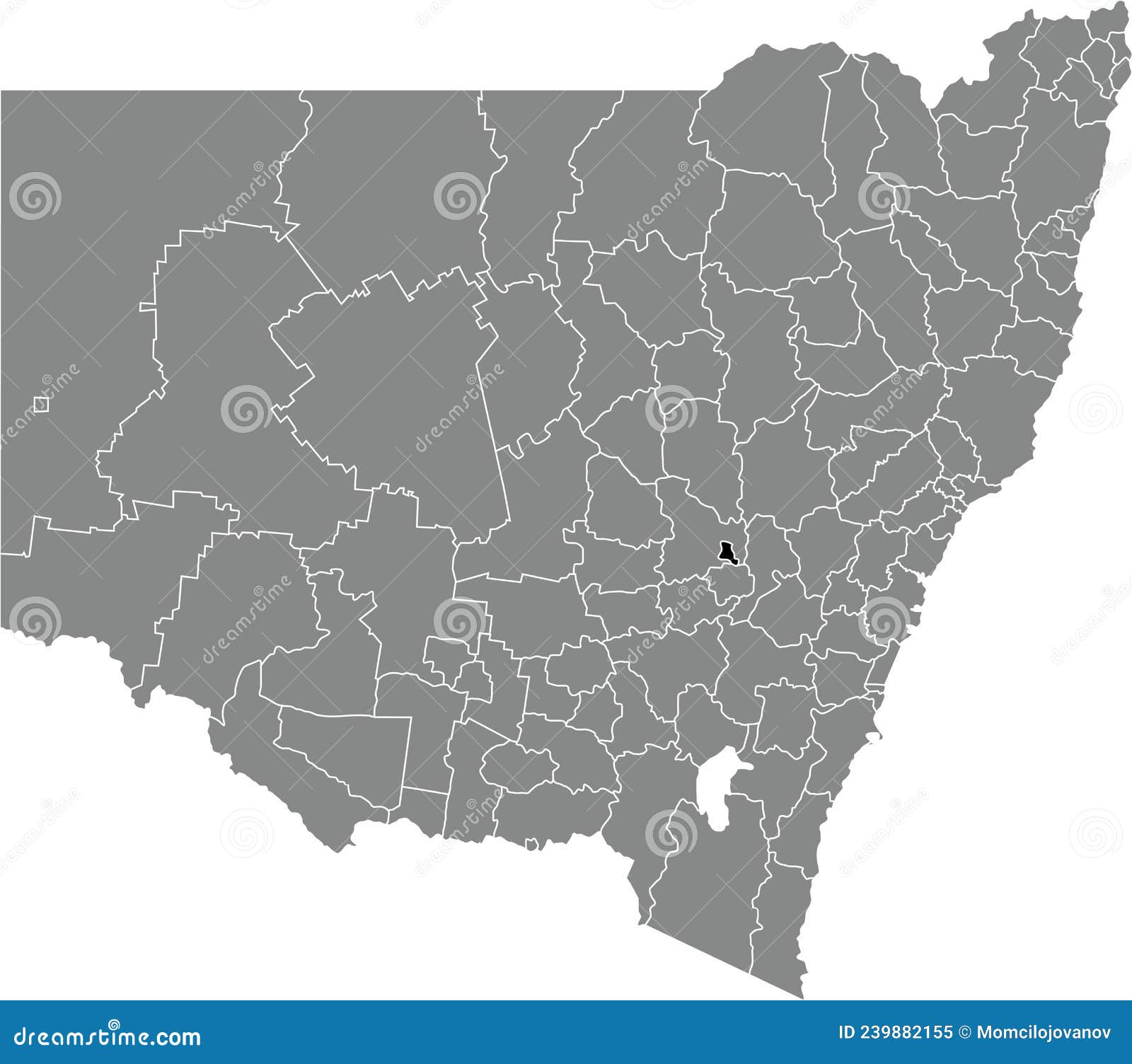 Locator Map of the CITY of ORANGE, NEW SOUTH WALES Stock Vector ...