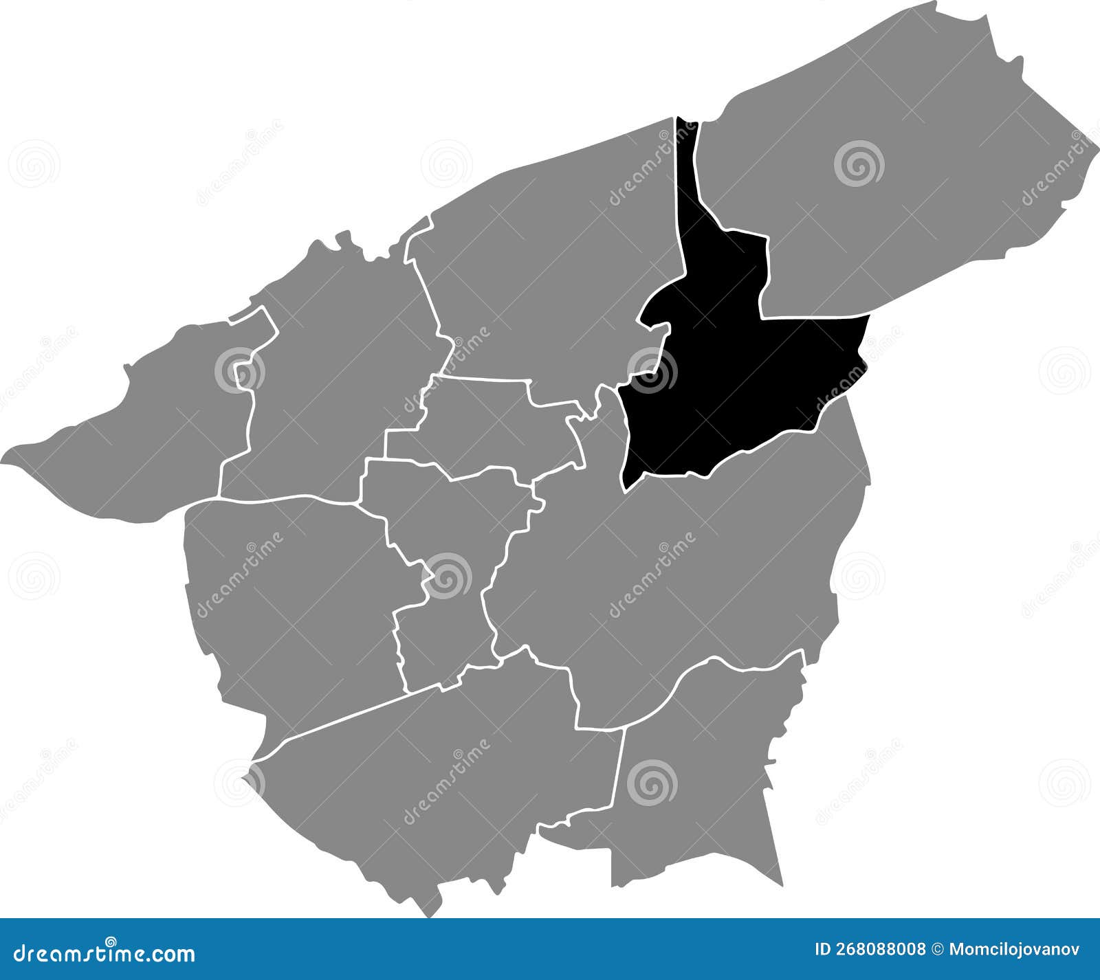 Locator Map of the STENERN DISTRICT, BOCHOLT Stock Vector ...