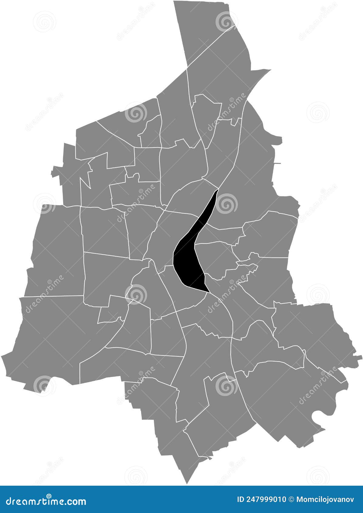Locator Map of the WERDER DISTRICT, MAGDEBURG Stock Vector ...