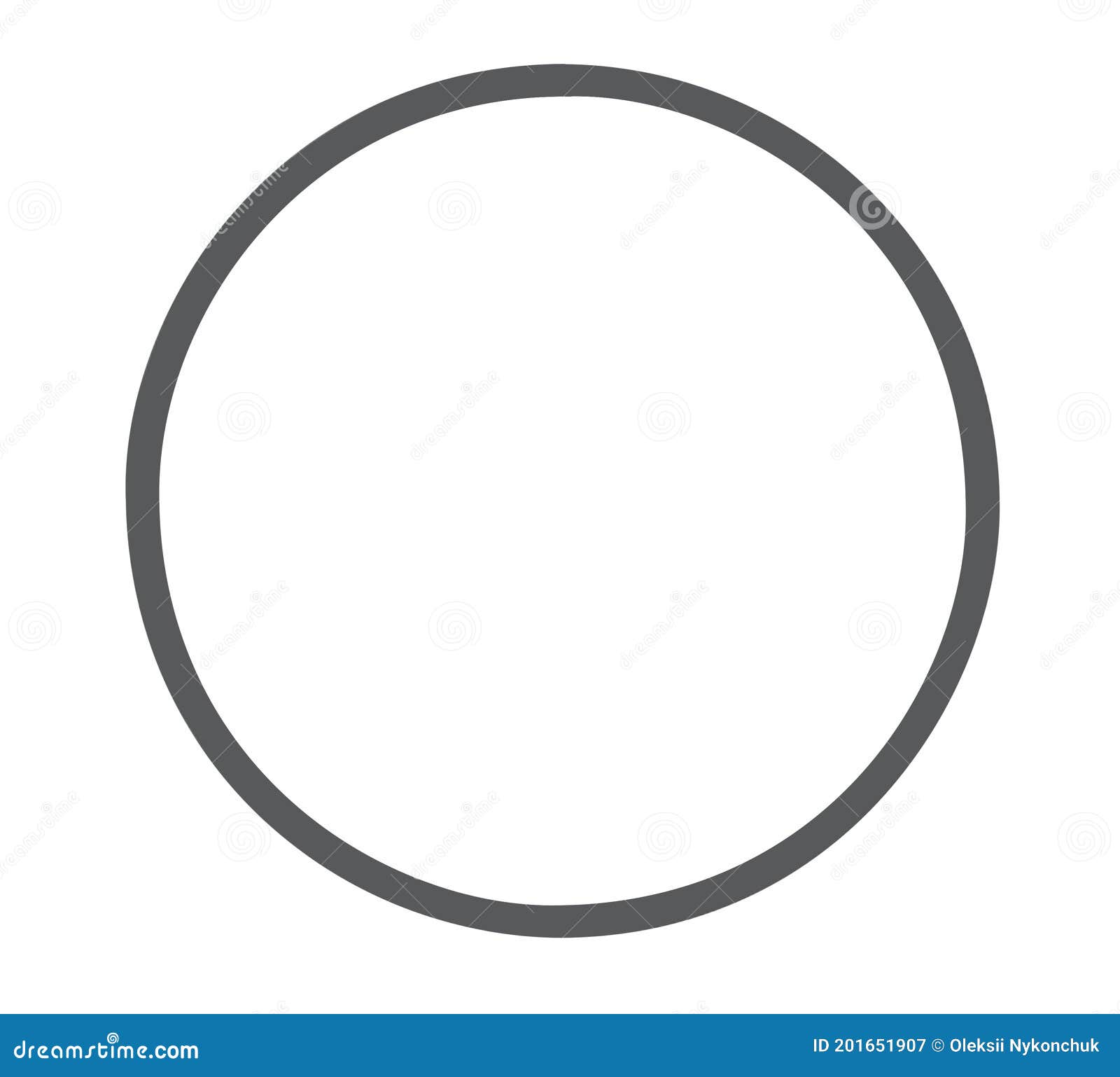 Black Flat Icon of Circle Isolated on White Background Stock ...