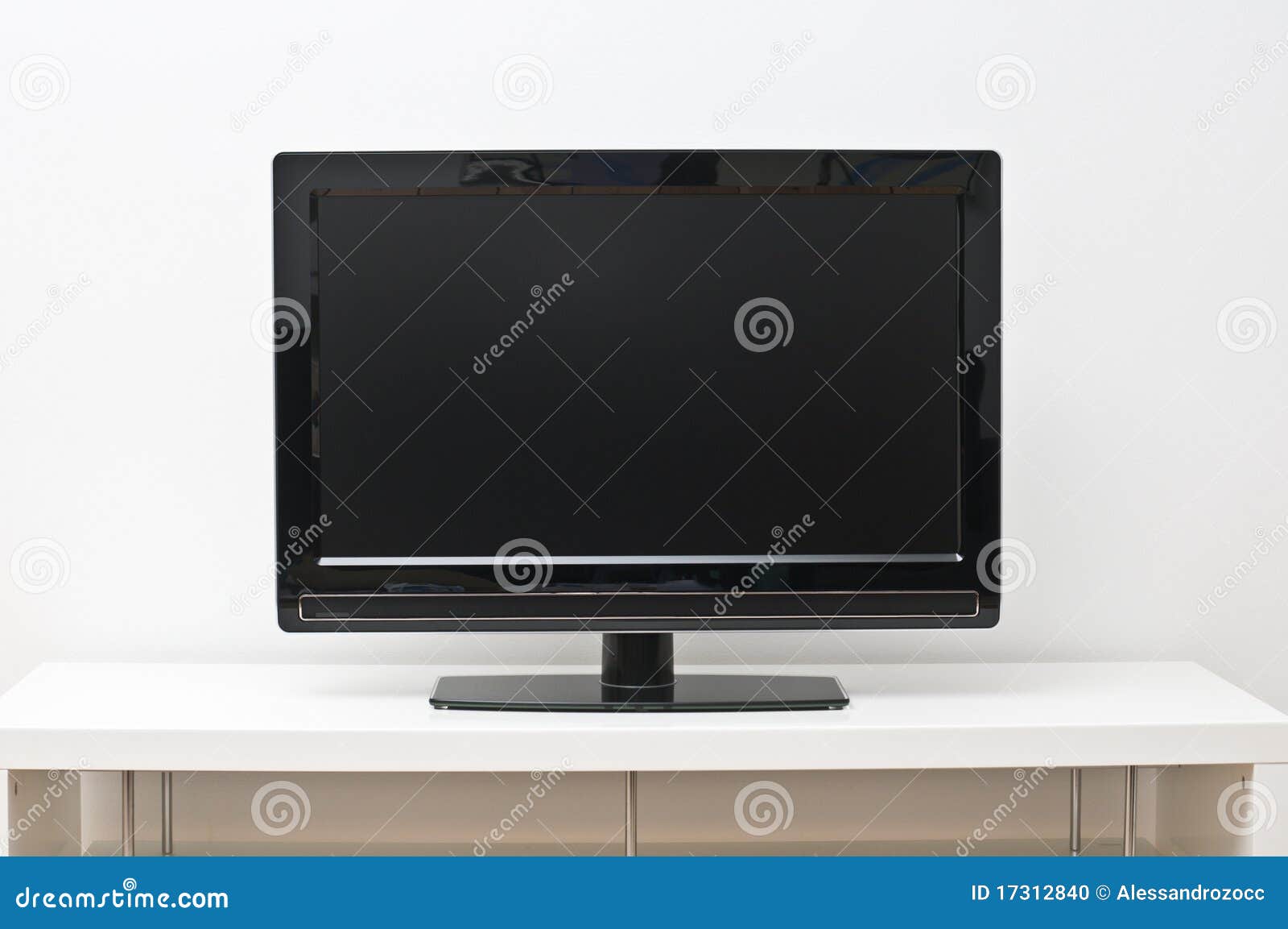 Black flat screen tv set stock photo. Image of multimedia - 17312840