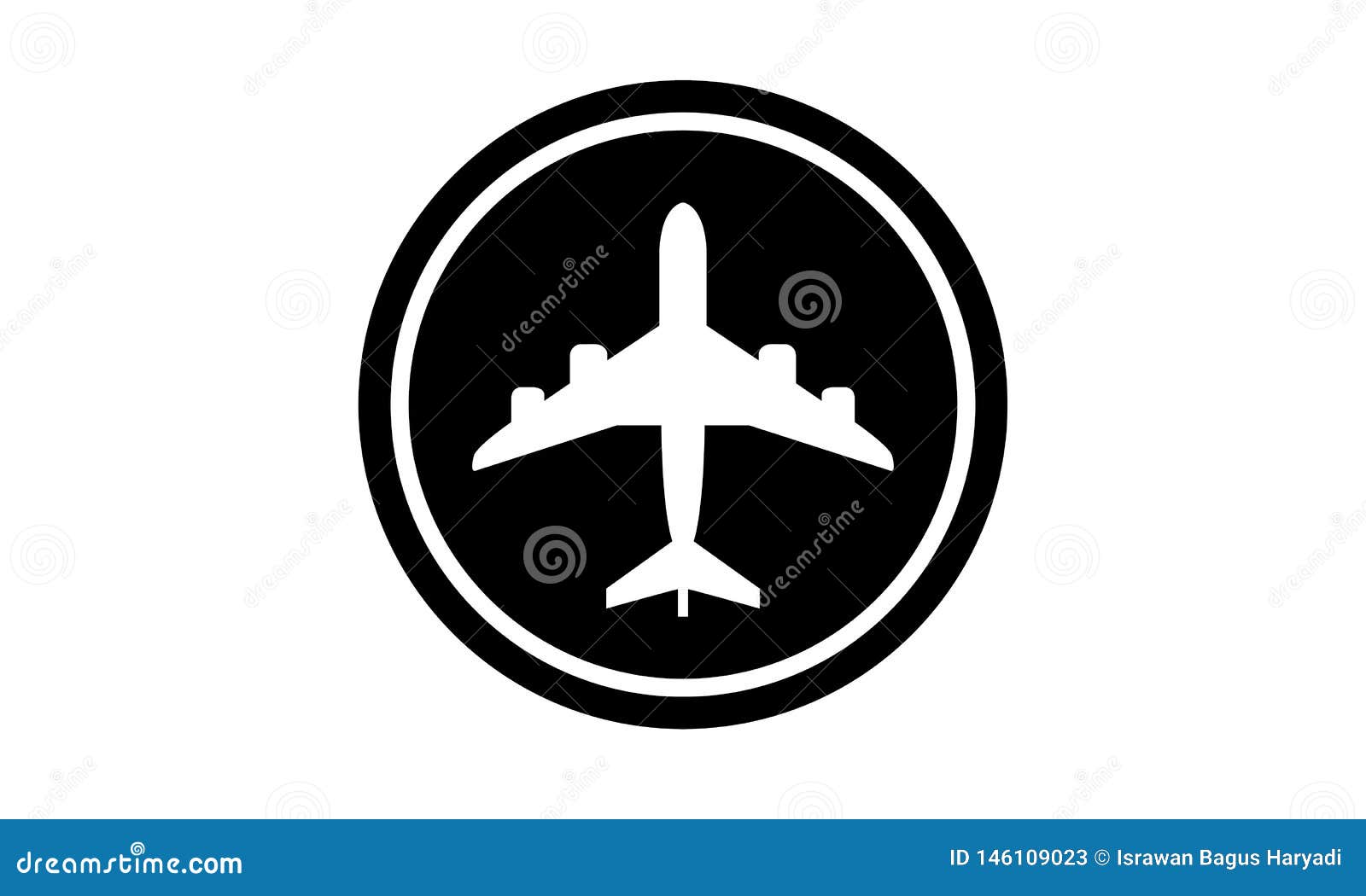 Black flight airport icon stock vector. Illustration of airport - 146109023