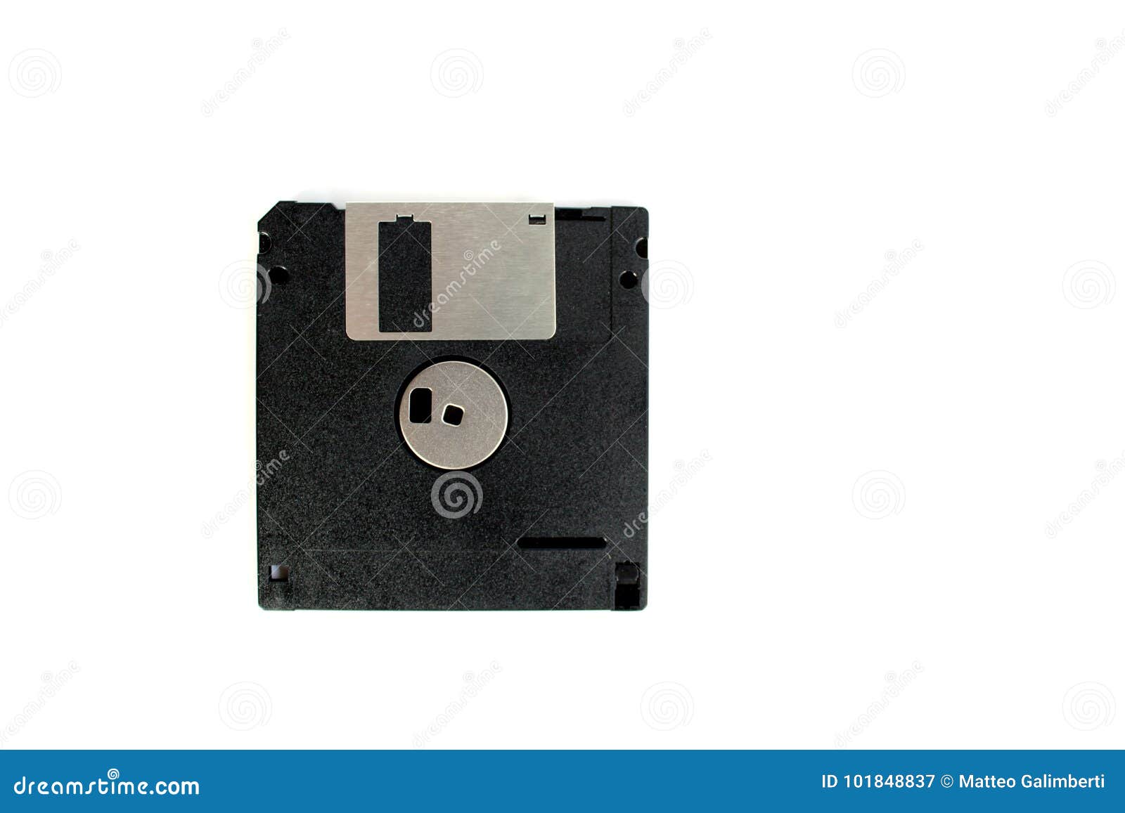 Floppy Disk Isolated on White Background Back Side Stock Image - Image ...