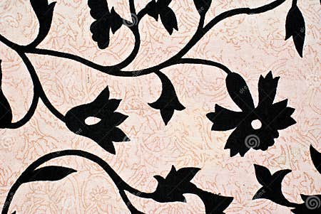 Black Flower Design Pattern Stock Image - Image of abstract, texture ...
