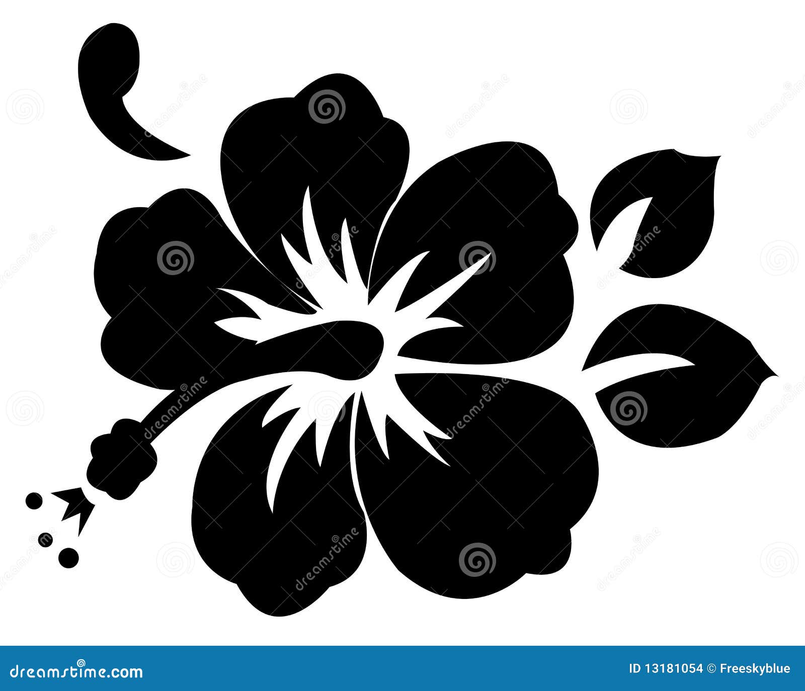 Black Flower Pattern Stock Images - Image: 13181054