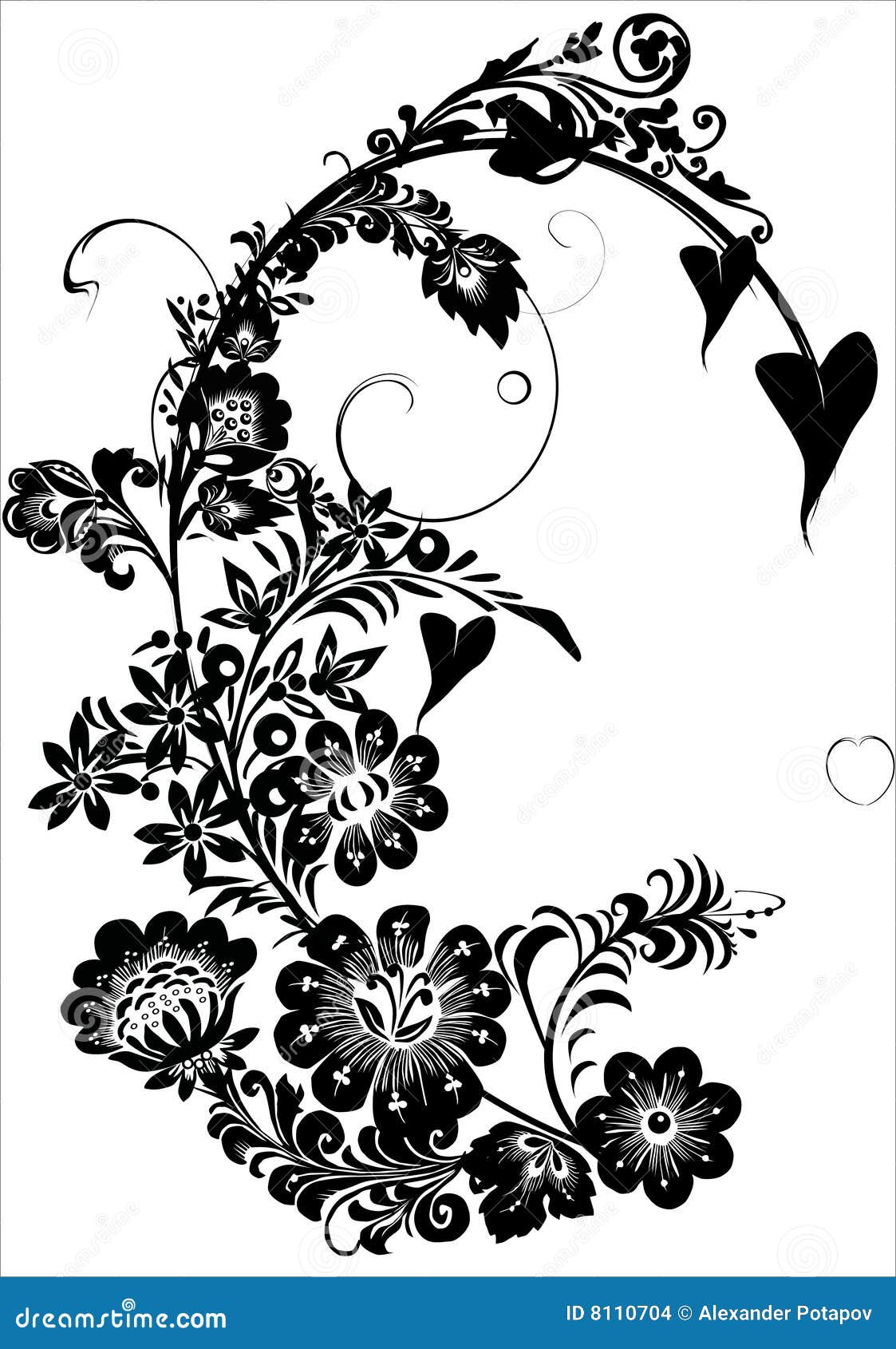 Flower Tendril Stock Illustrations – 4,087 Flower Tendril Stock ...