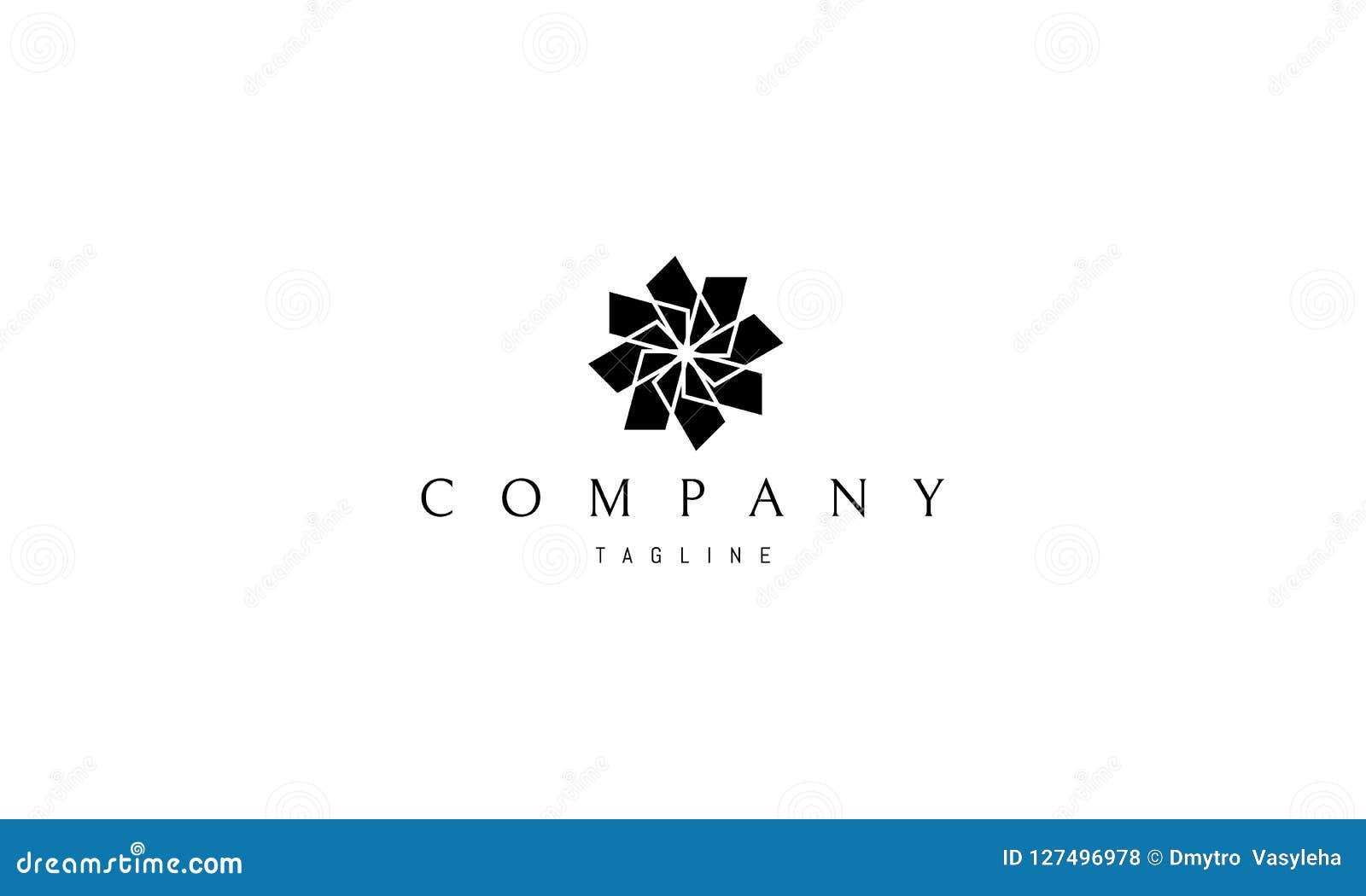 Black Flower Vector Logo Image Stock Vector - Illustration of animal ...