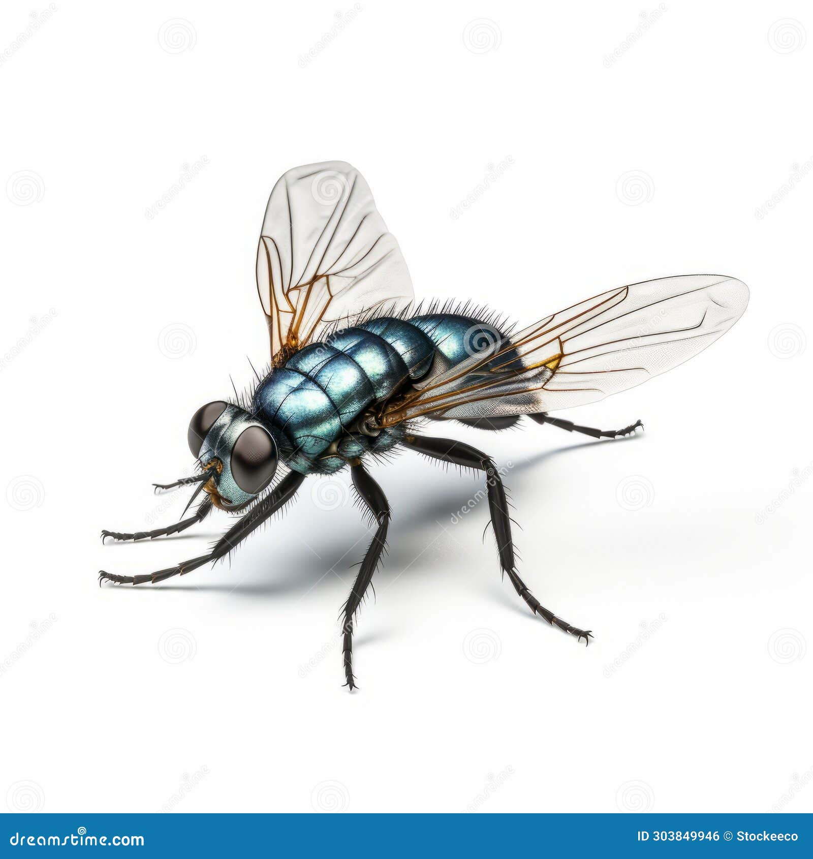 Hyperrealistic 3d Fly on White Background - Stock Photo Stock ...