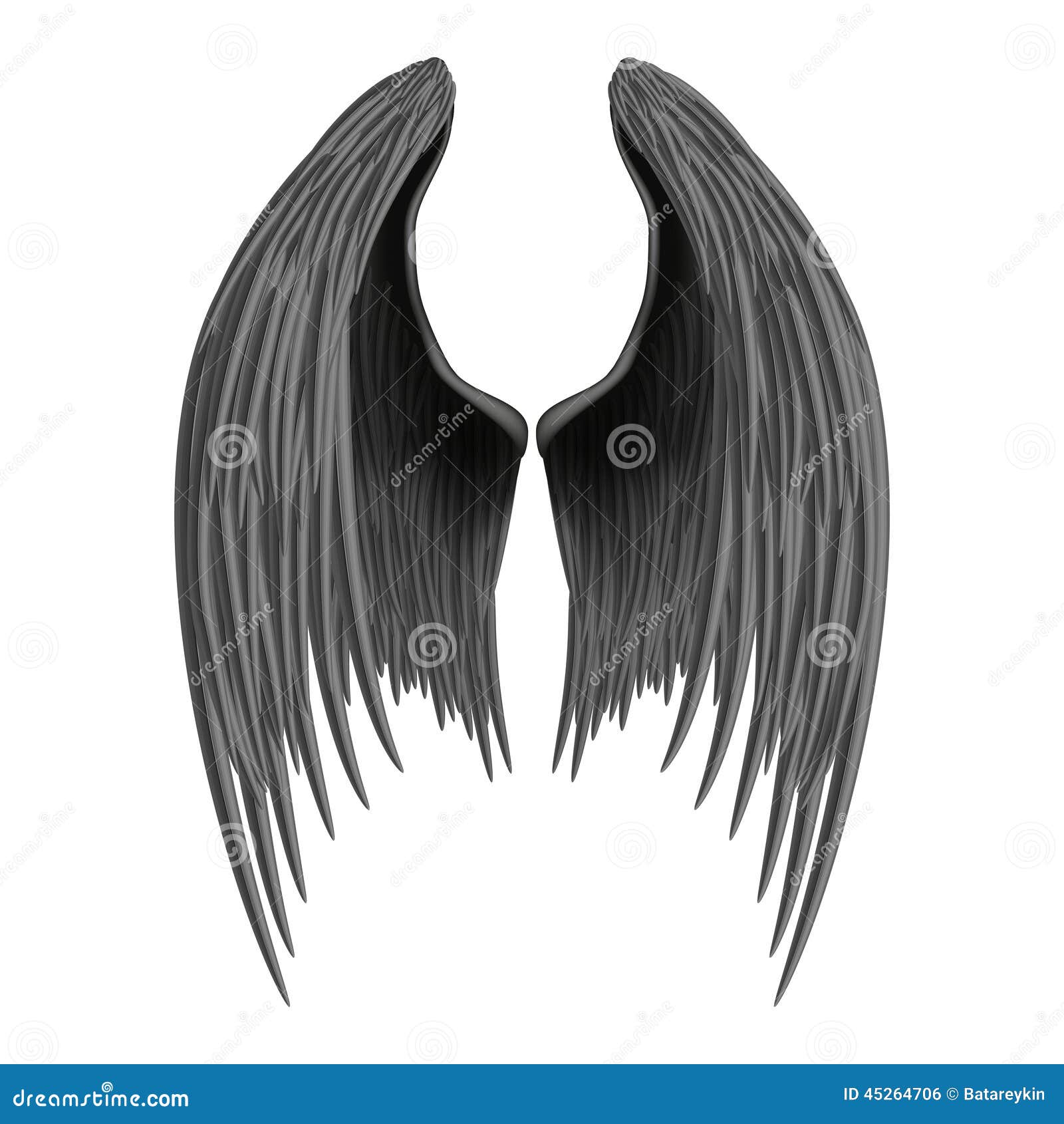 Folded Angel Wings Drawings