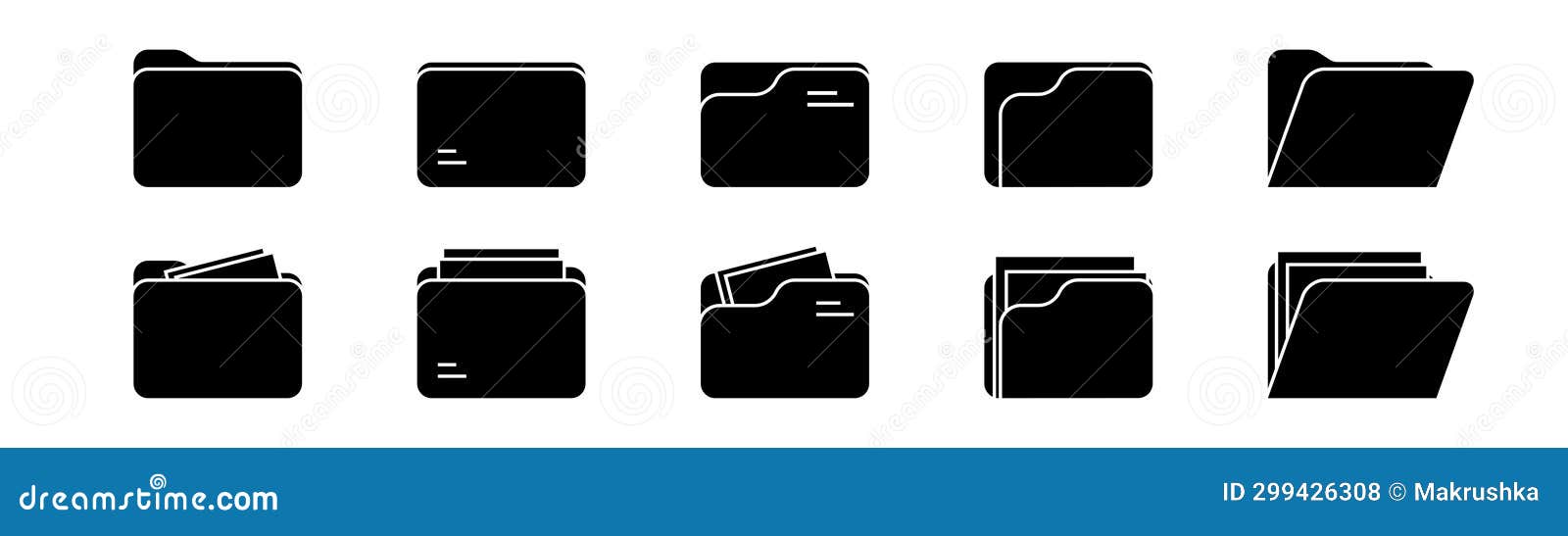 Black Folder Icon. Computer Document. File Icon in Folder. Open Folder ... Black Folder Icon. Computer Document. File Icon in Folder. Open Folder ...