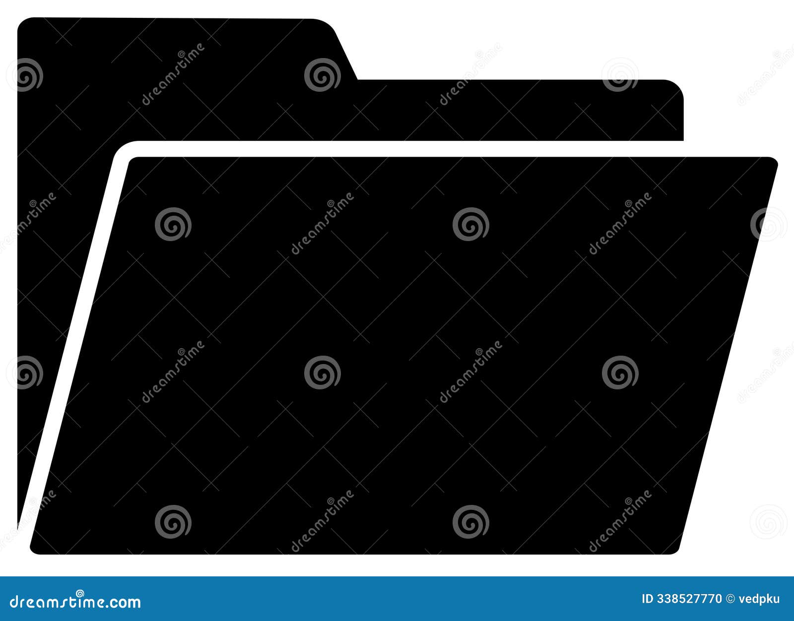 Black Folder Icon Vector, File Collection, Document Folder, Document ...