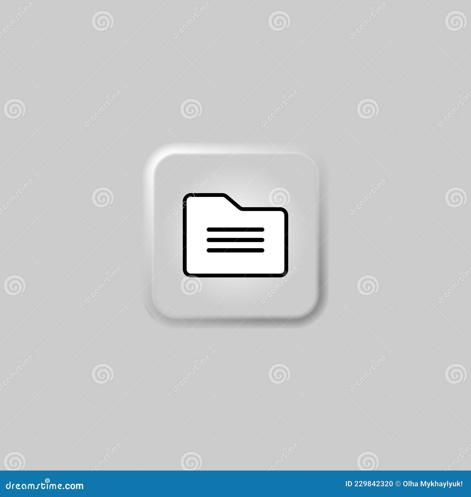 Black Folder Logo. Document Folder Icon. User Interface Icon. White Web ...