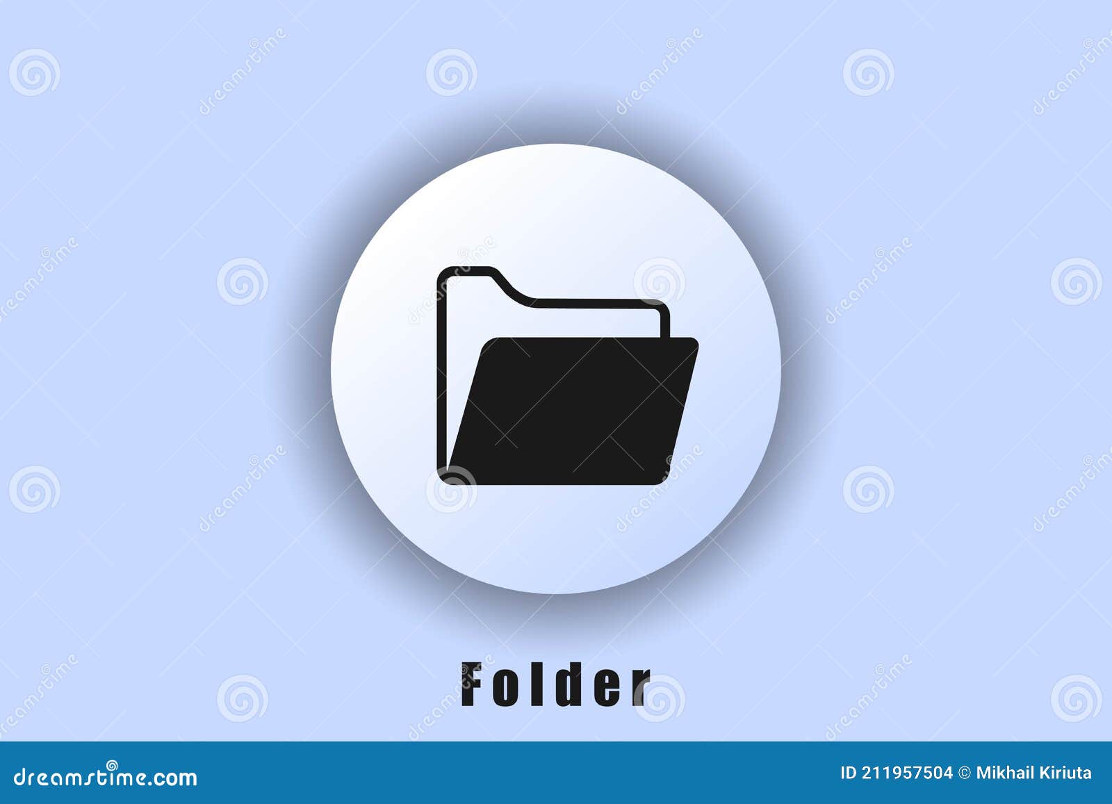 Black Folder Logo. Document Folder Icon. User Interface Icon. White Web ...