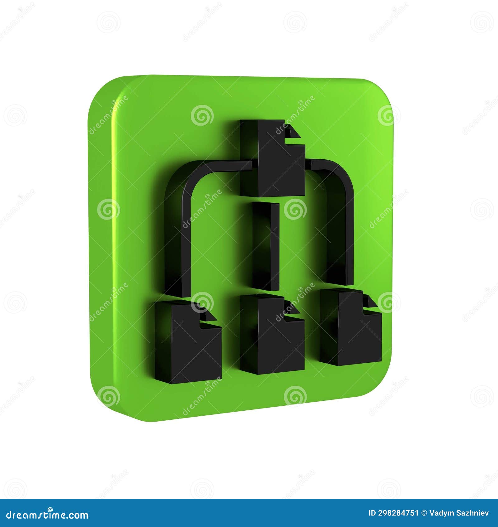 Black Folder Tree Icon Isolated On Transparent Background. Computer ... Black Folder Tree Icon Isolated On Transparent Background. Computer ...